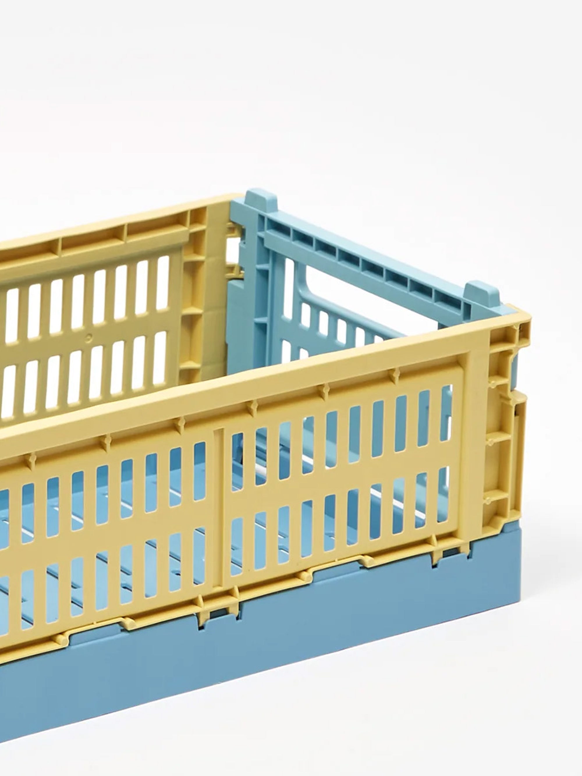 HAY Recycled Colour Crate Mix - Small - Dusty Yellow – Goodhood