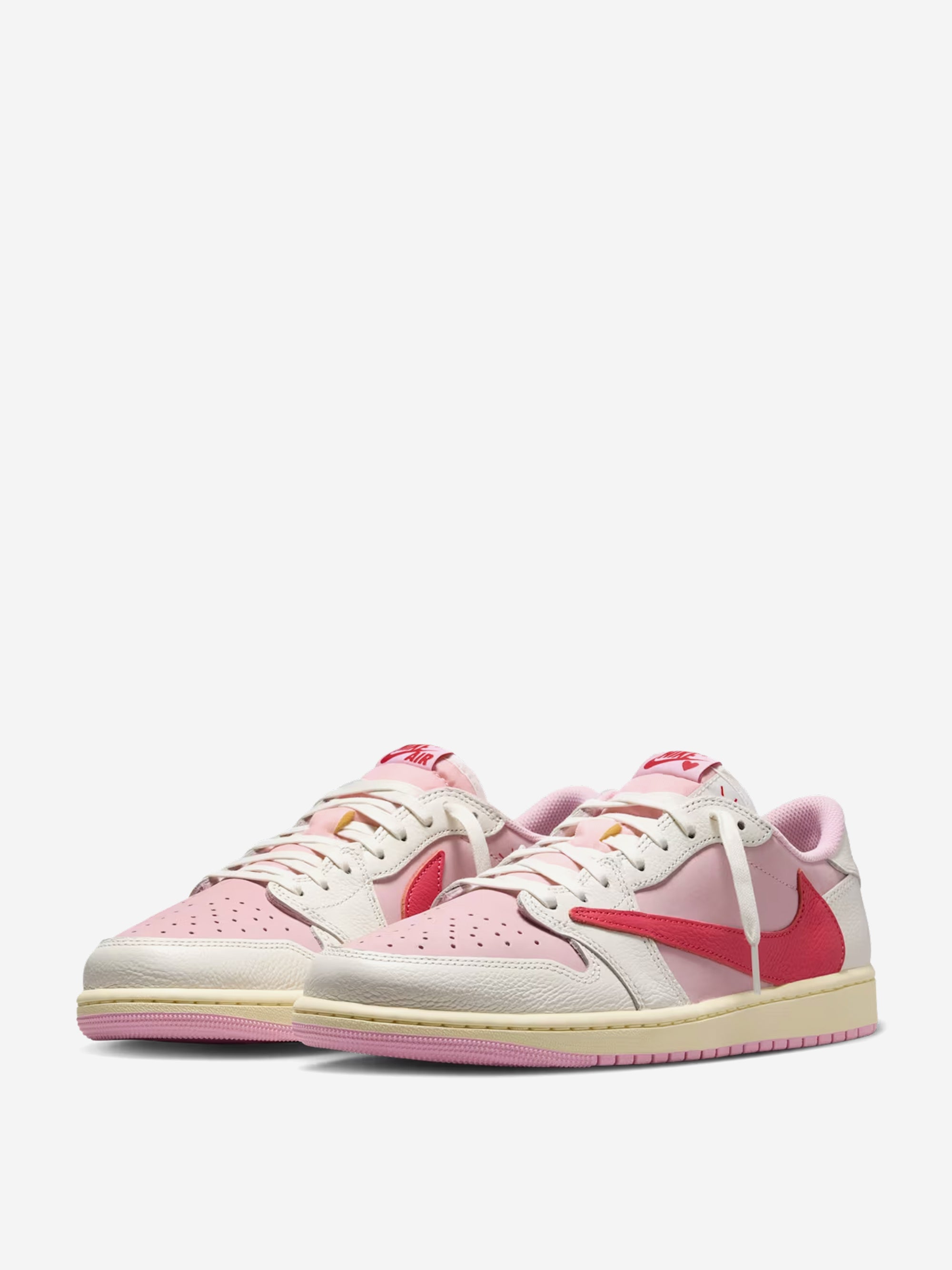 Air Jordan x Travis Scott 1 Low Og Sp - Sail/Tropical Pink-Shy Pink ...