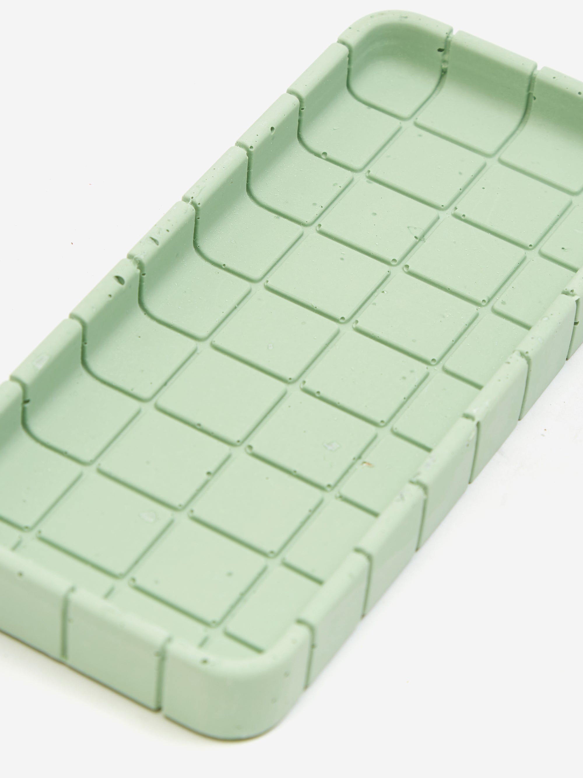 Block Design Tile Oblong Tray - Palm Green – Goodhood