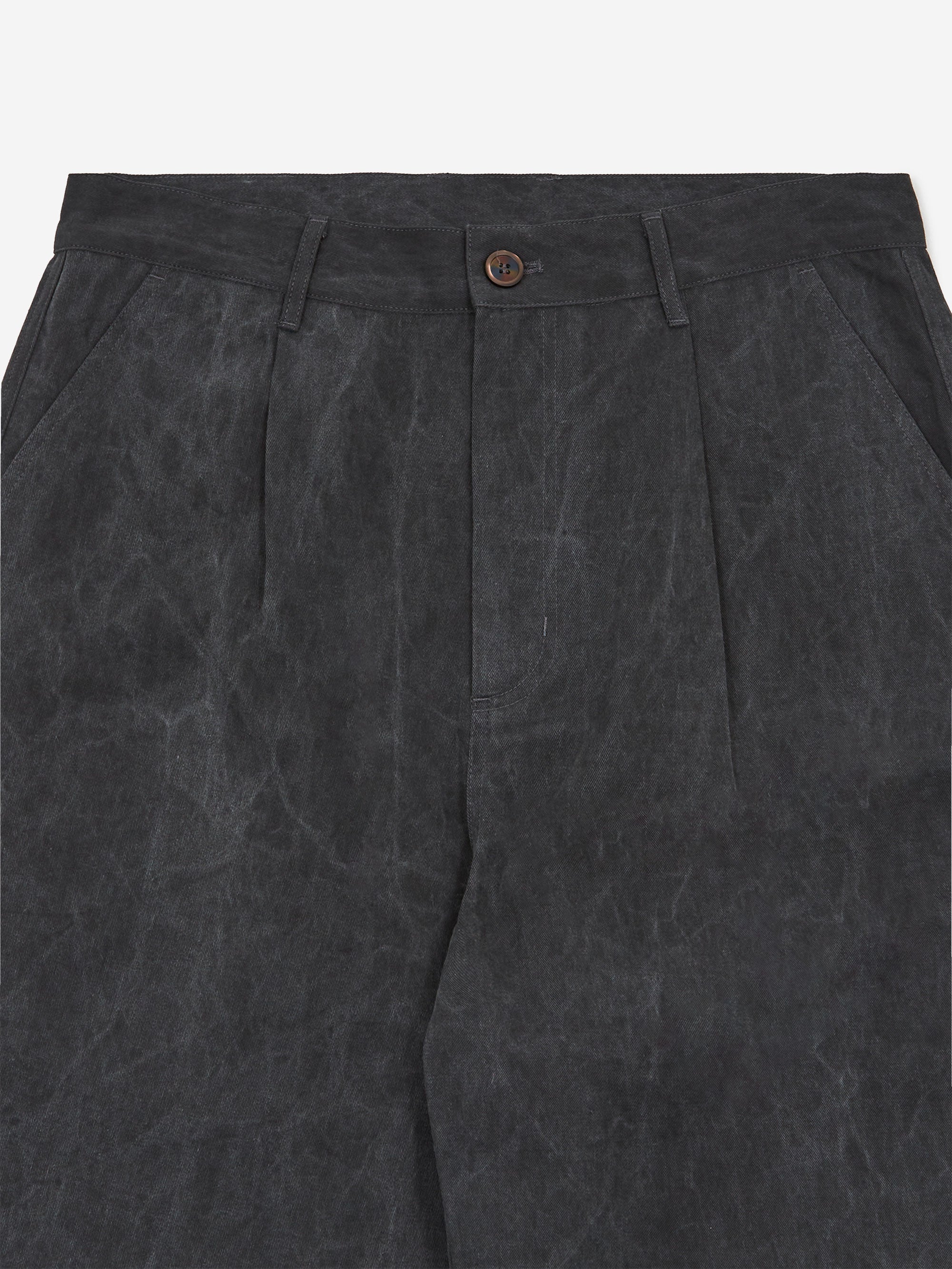 Candice Distant Washed Pleated Pants - Black – Goodhood