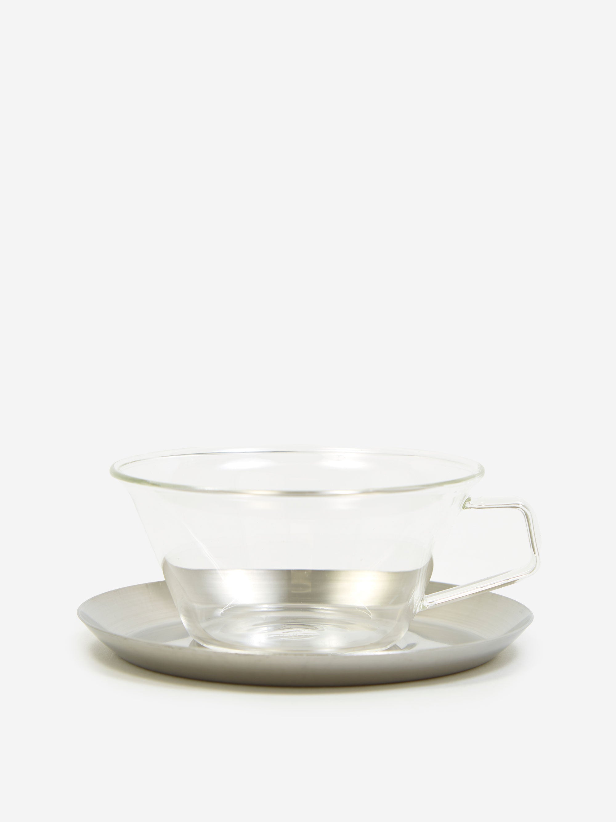Kinto Cast Coffee Cup & Saucer - Stainless Steel – Goodhood