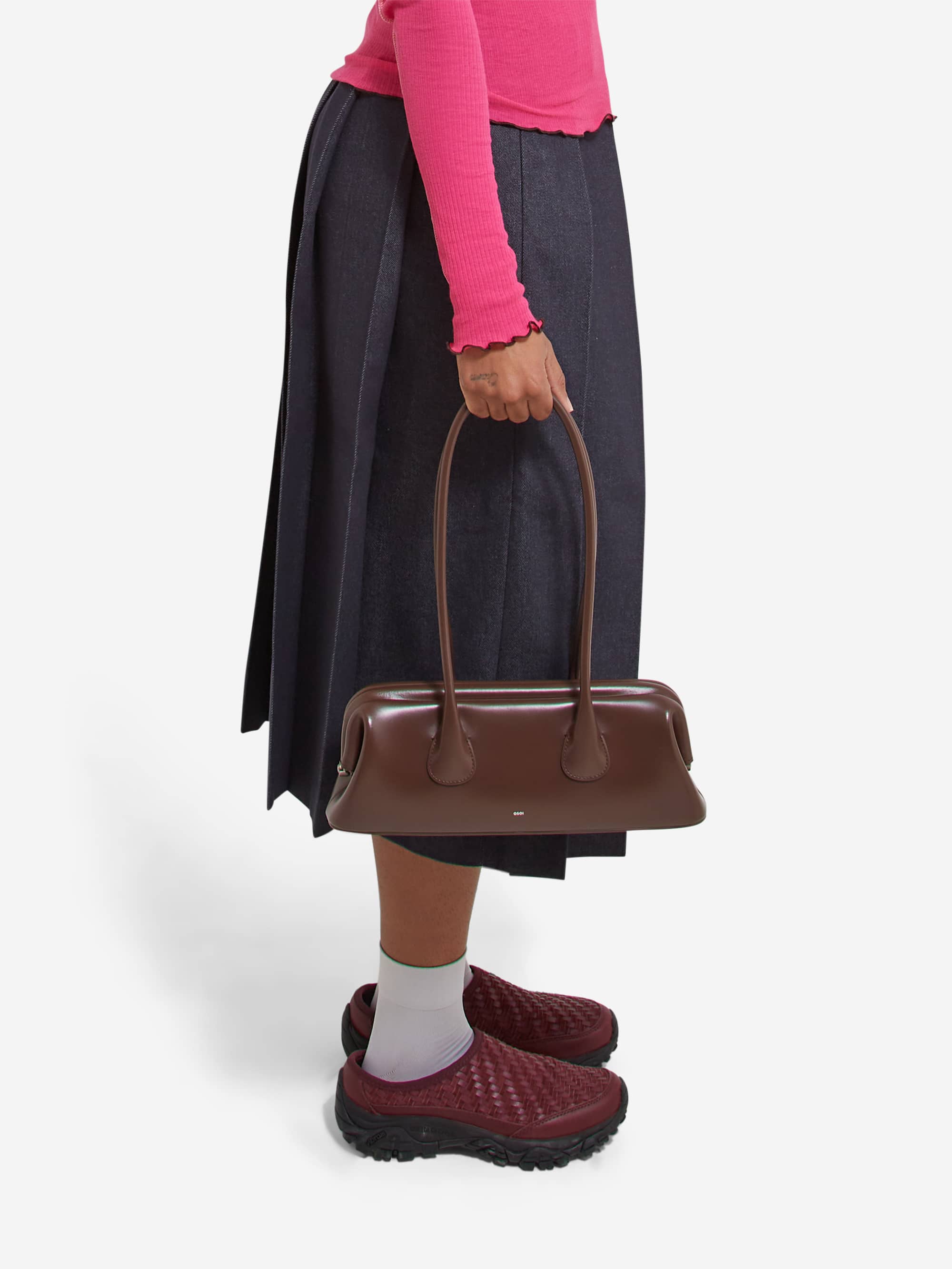 Osoi Boat Wide Mini Bag - Chocolate Brown – Goodhood