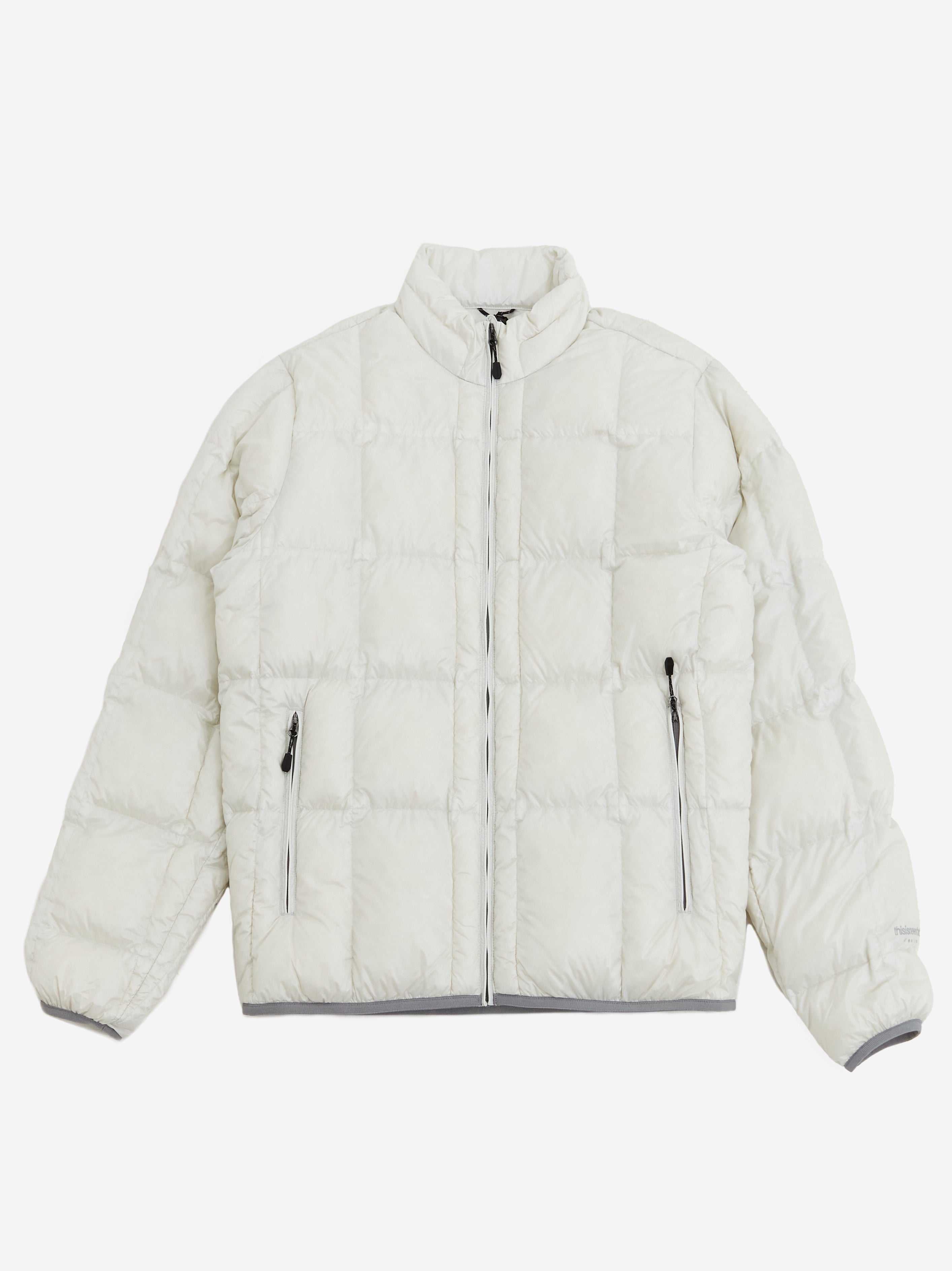 thisisneverthat PERTEX Light Down Jacket - Ivory – Goodhood