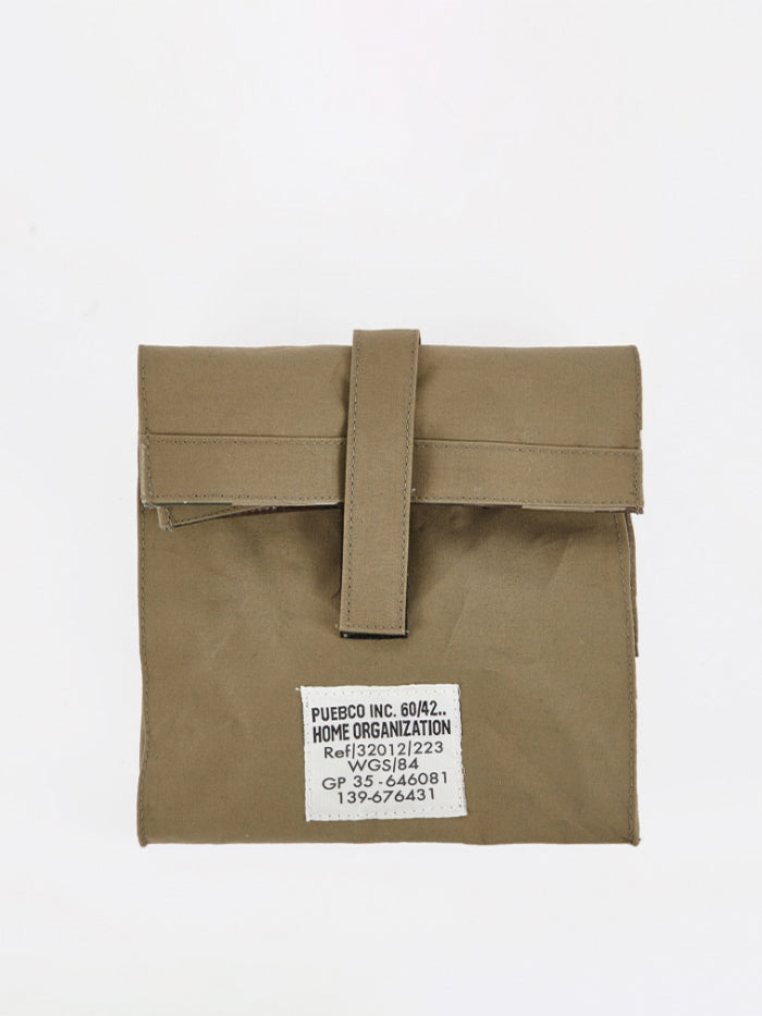 Puebco Laminated Fabric Lunch Box Bag - Olive – Goodhood