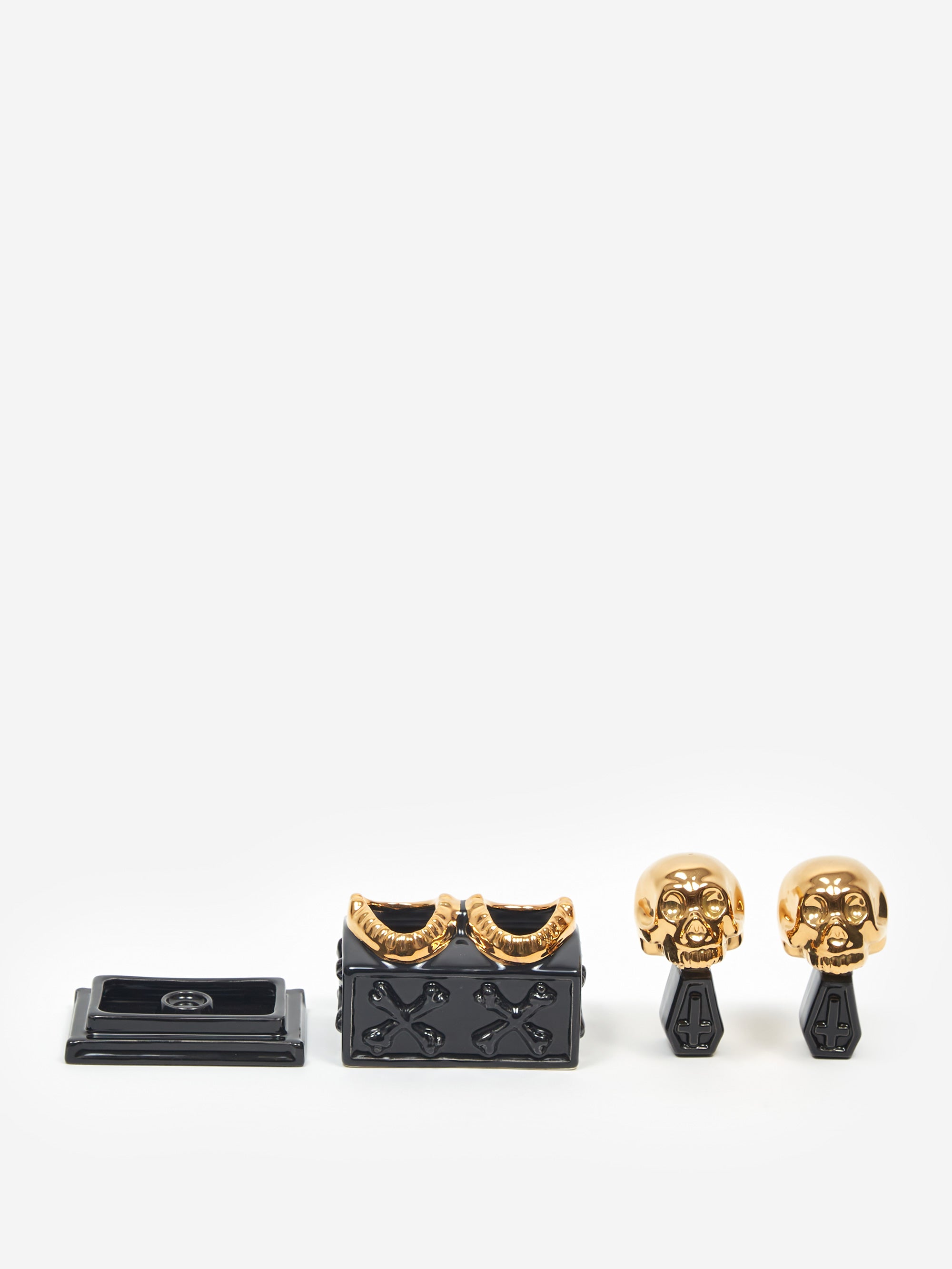 Neighborhood Dualskull Incense Chamber - Black & Gold – Goodhood