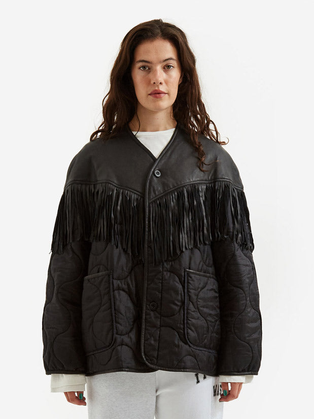Stand Alone Fringe Military Quilted Liner - Black – Goodhood