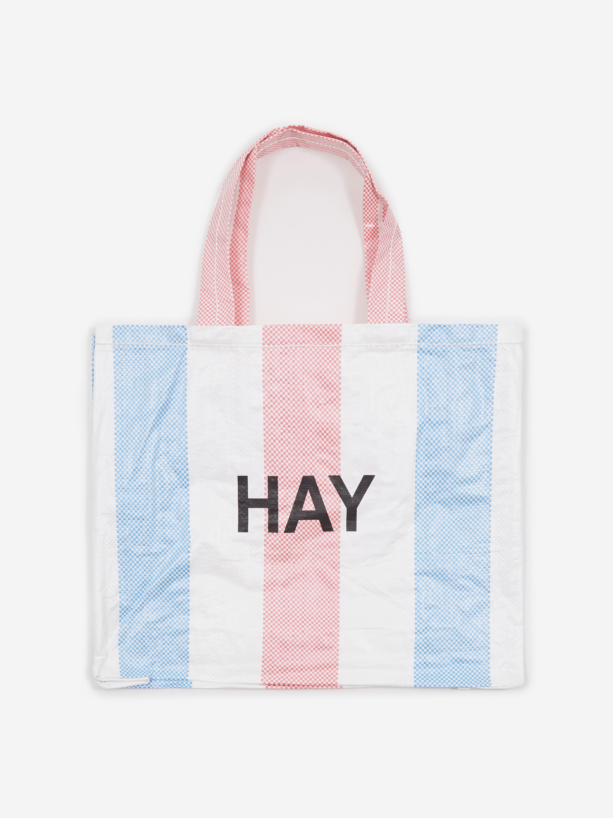 HAY Candy Stripe Shopper Bag Medium - Blue/Red/White – Goodhood