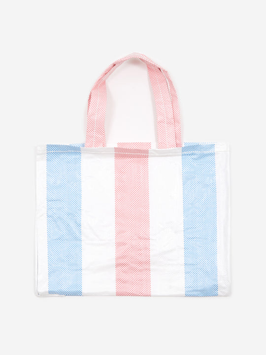 HAY Candy Stripe Shopper Bag Medium - Blue/Red/White – Goodhood