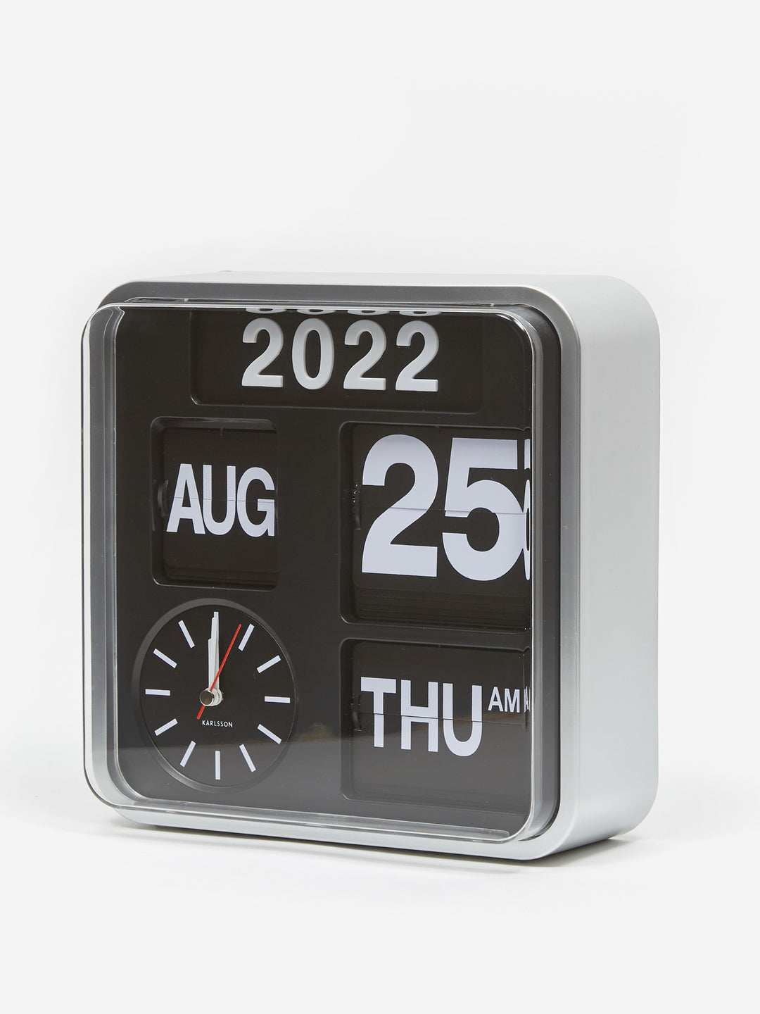 Karlsson Mini Flip Clock - Silver – Goodhood