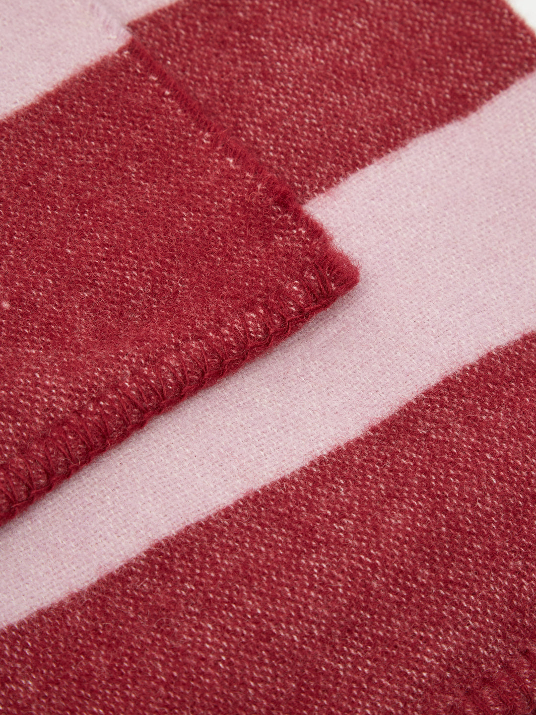 TEKLA Pure New Wool Blanket - Block Stripes - Red Stripe – Goodhood