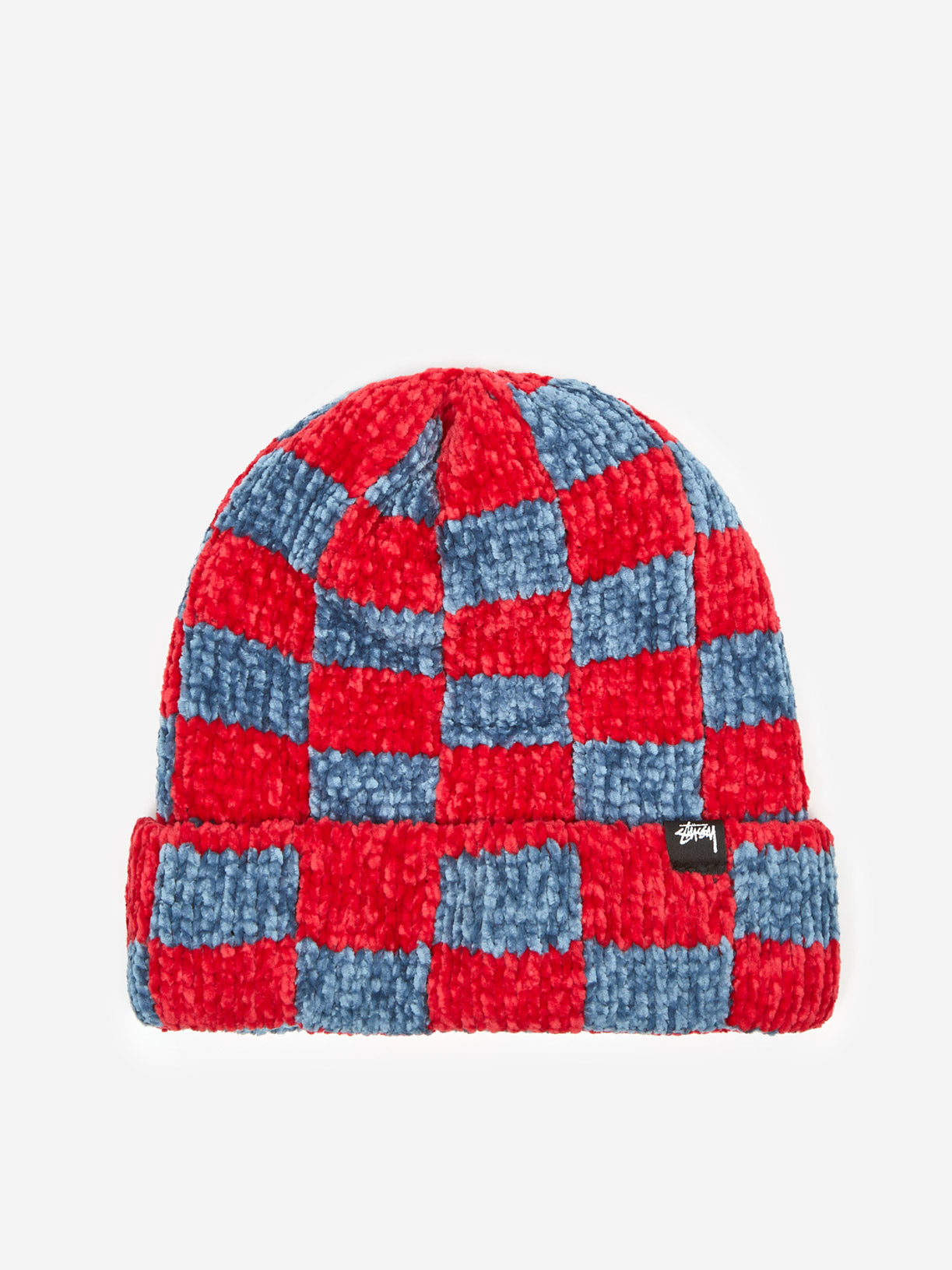 Stussy Crochet Checkered Beanie W - Red – Goodhood