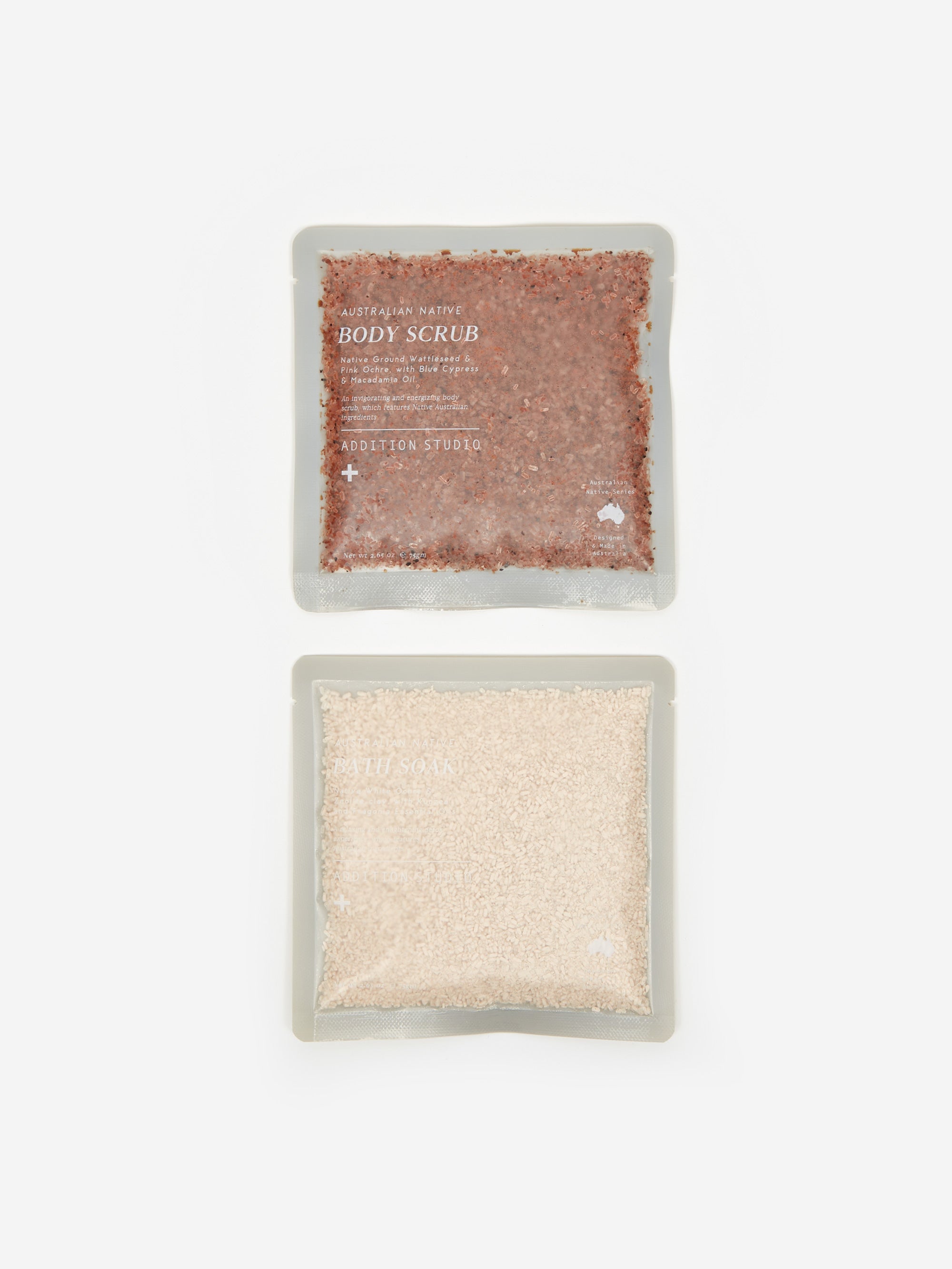 Addition Studio Australian Native Body Scrub and Bath Soak 2 Pack ...