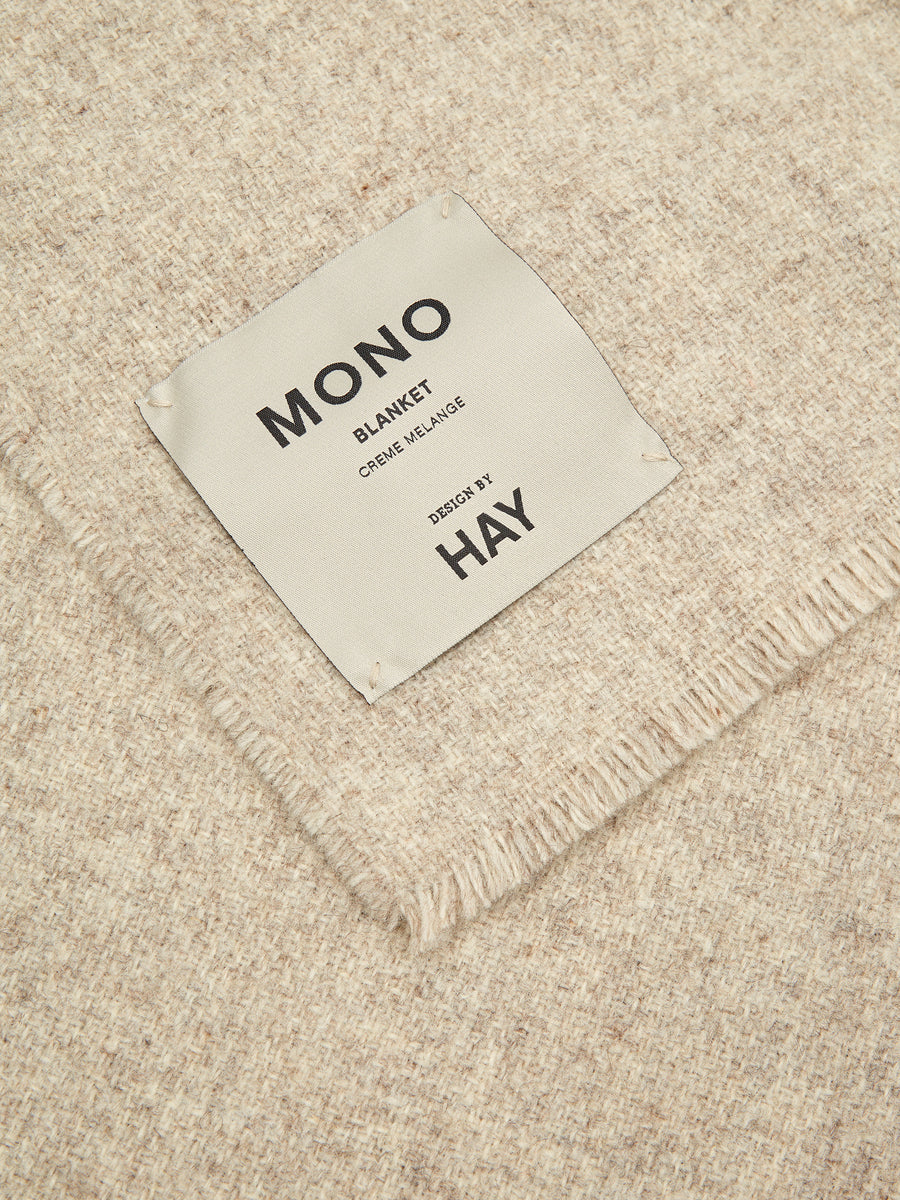 HAY Mono Wool Blanket 130cm x 180cm - Creme Melange – Goodhood