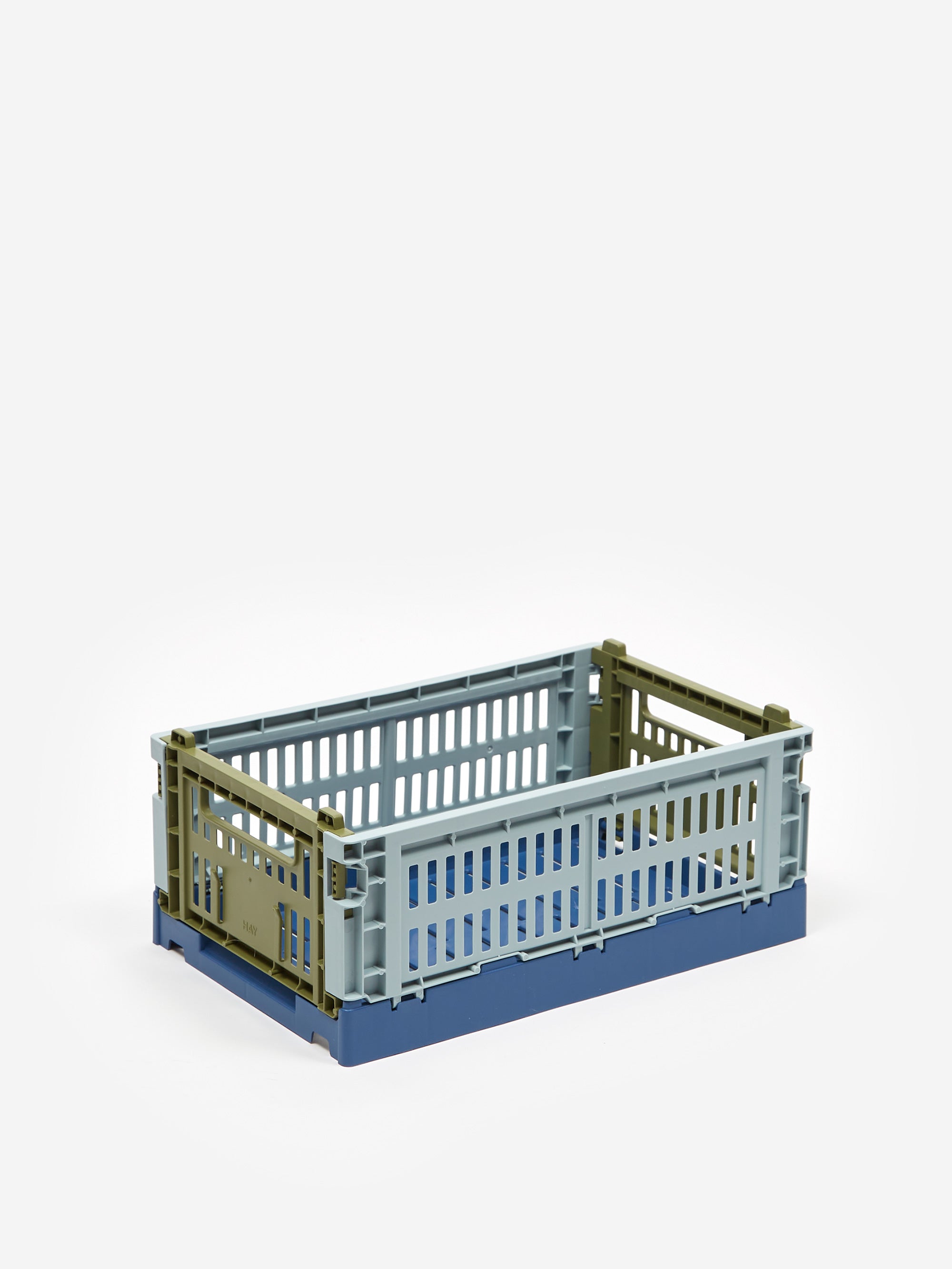 HAY Recycled Colour Crate Mix - Small - Dusty Blue – Goodhood