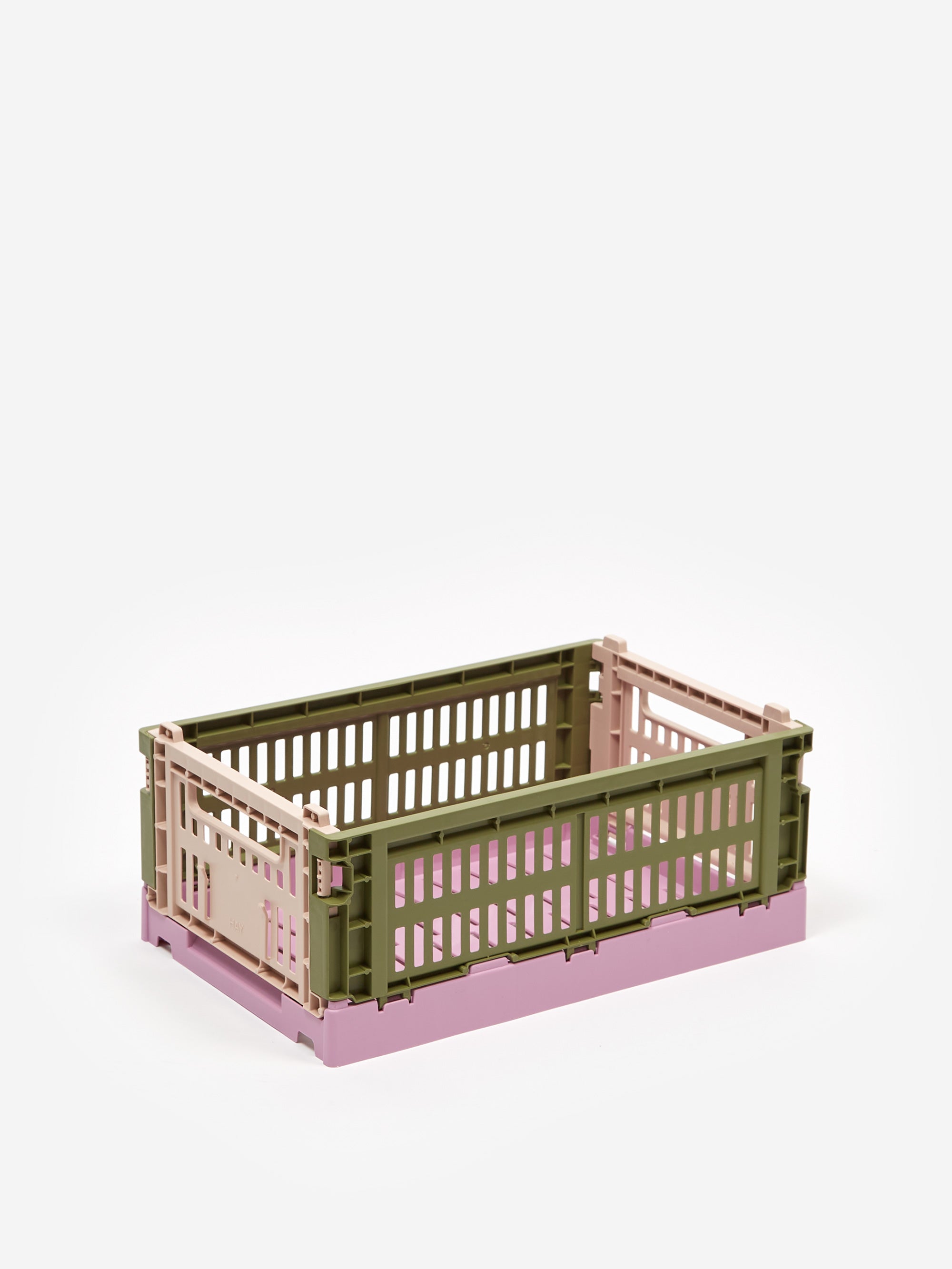 HAY Recycled Colour Crate Mix - Small - Olive – Goodhood