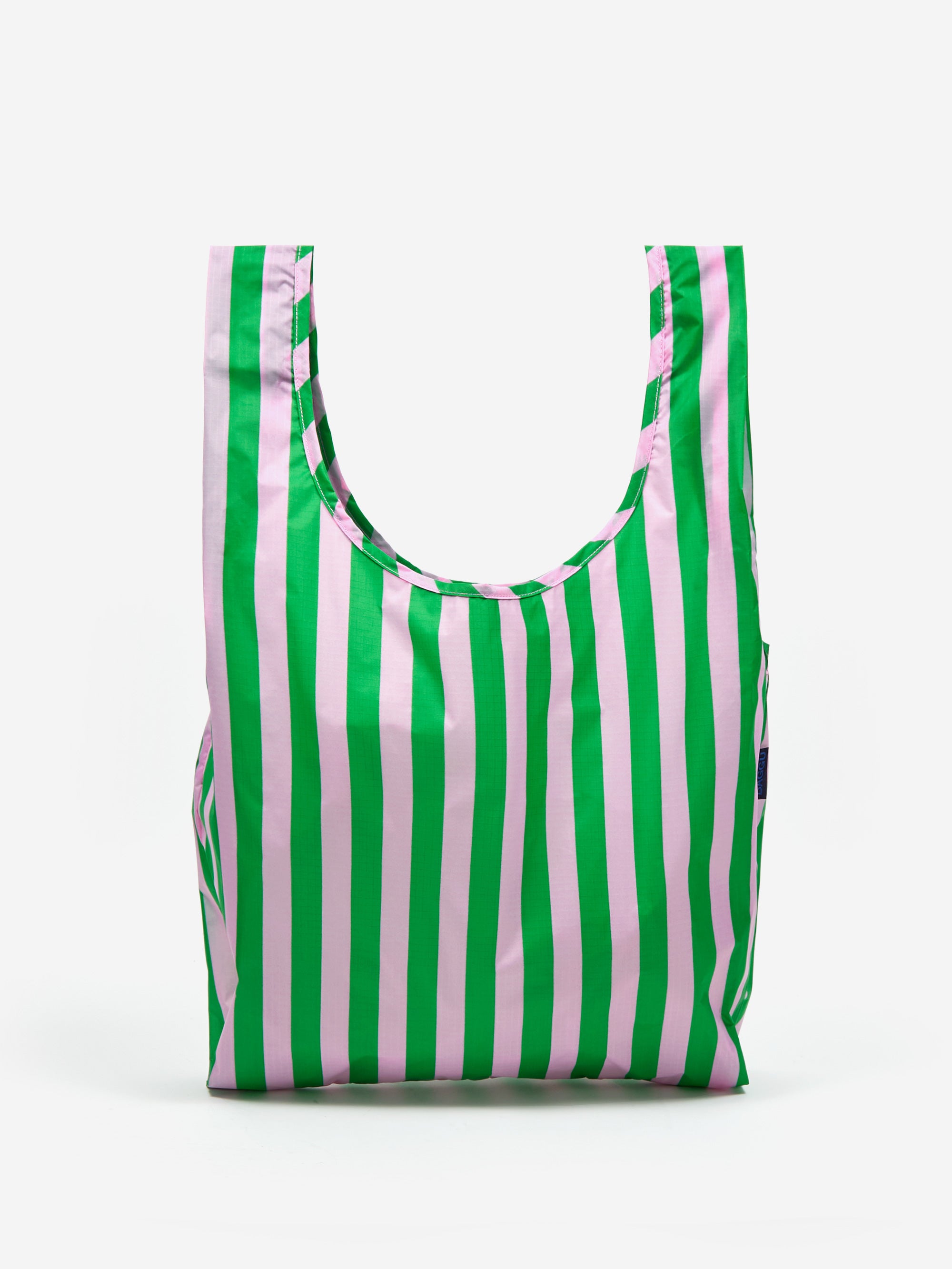 BAGGU Standard Baggu - Pink Green Awning Stripe – Goodhood
