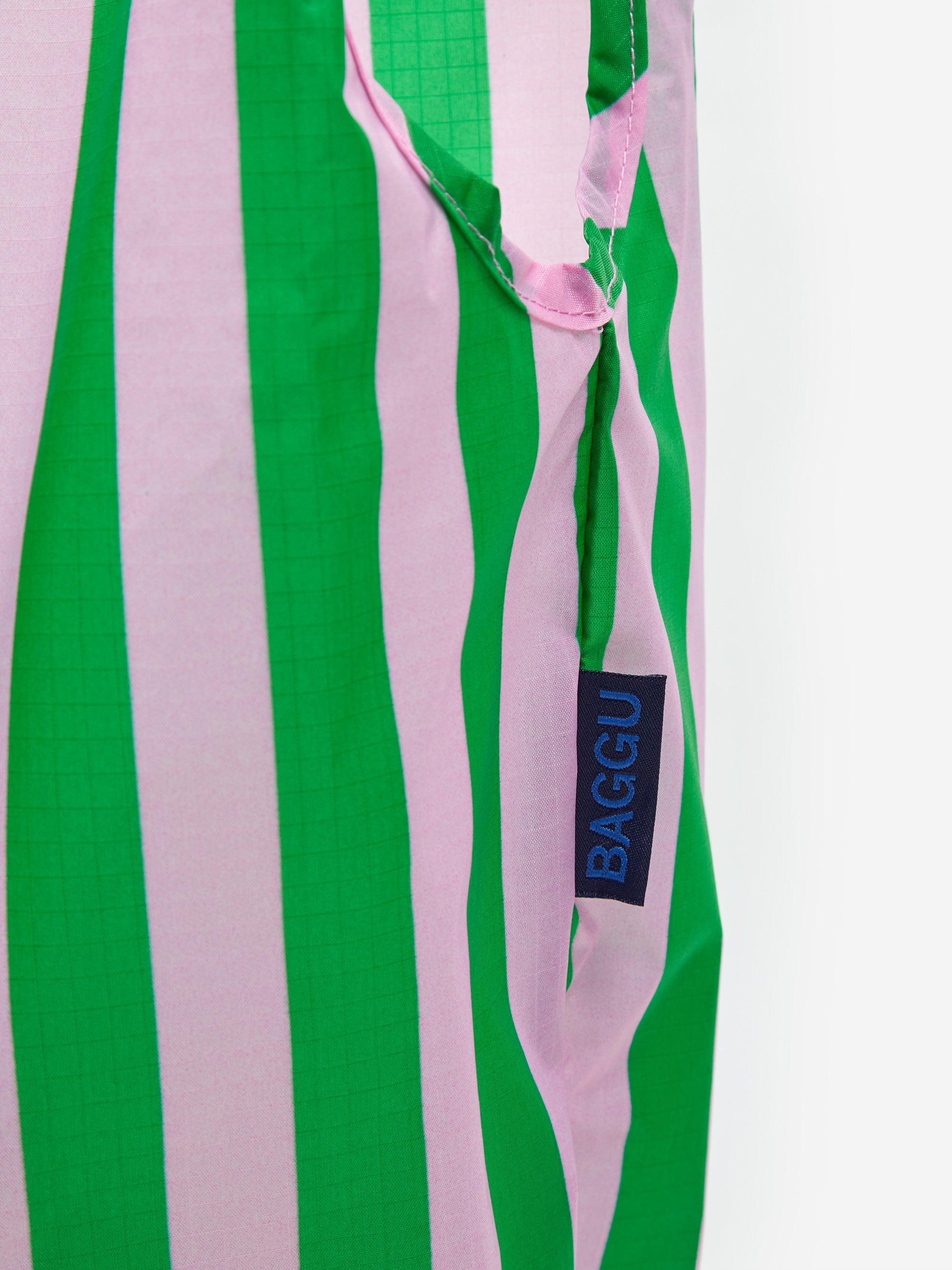 BAGGU Standard Baggu - Pink Green Awning Stripe – Goodhood