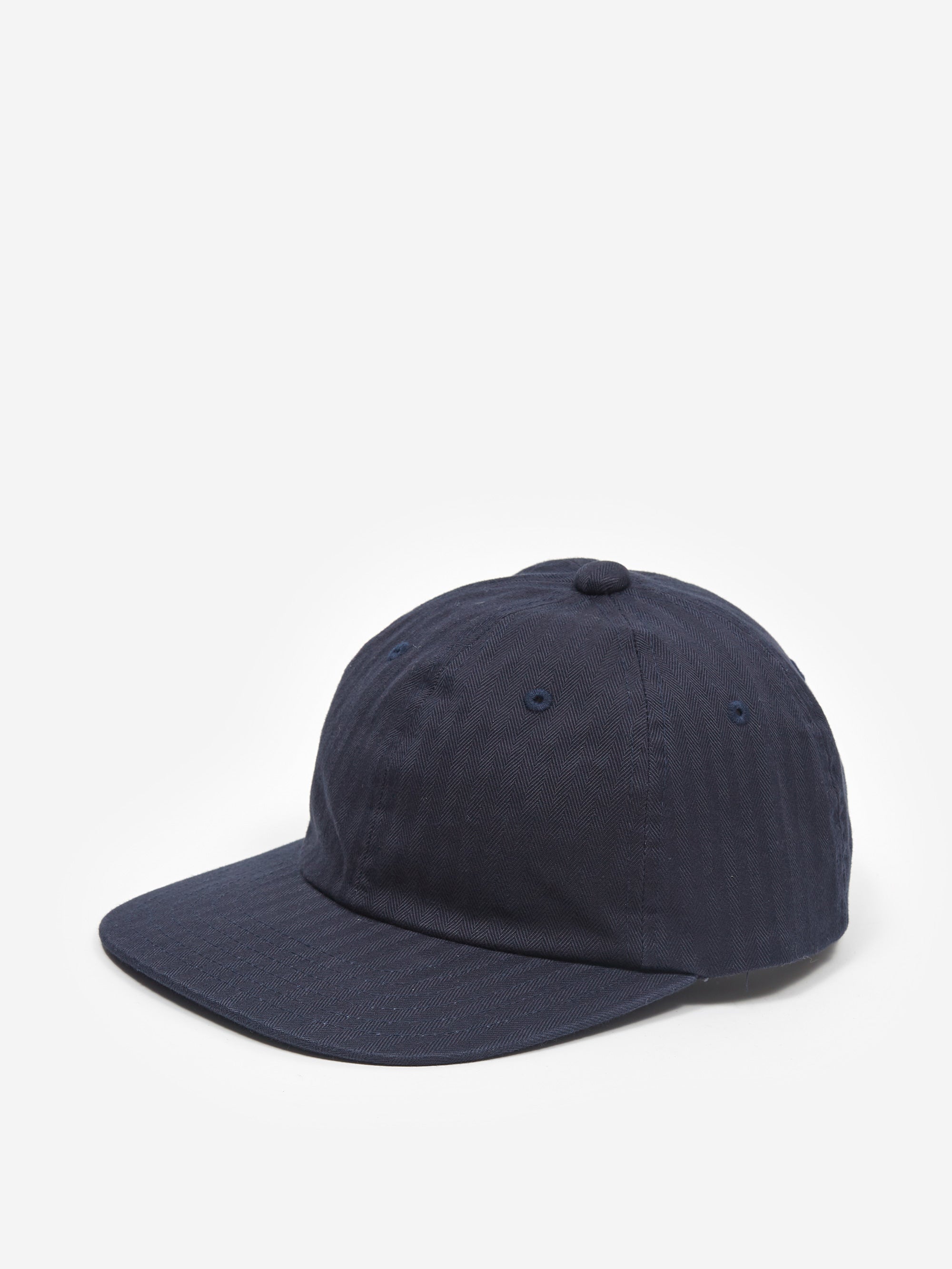 Beams Plus 6Panel Herringbone Cap - Navy – Goodhood