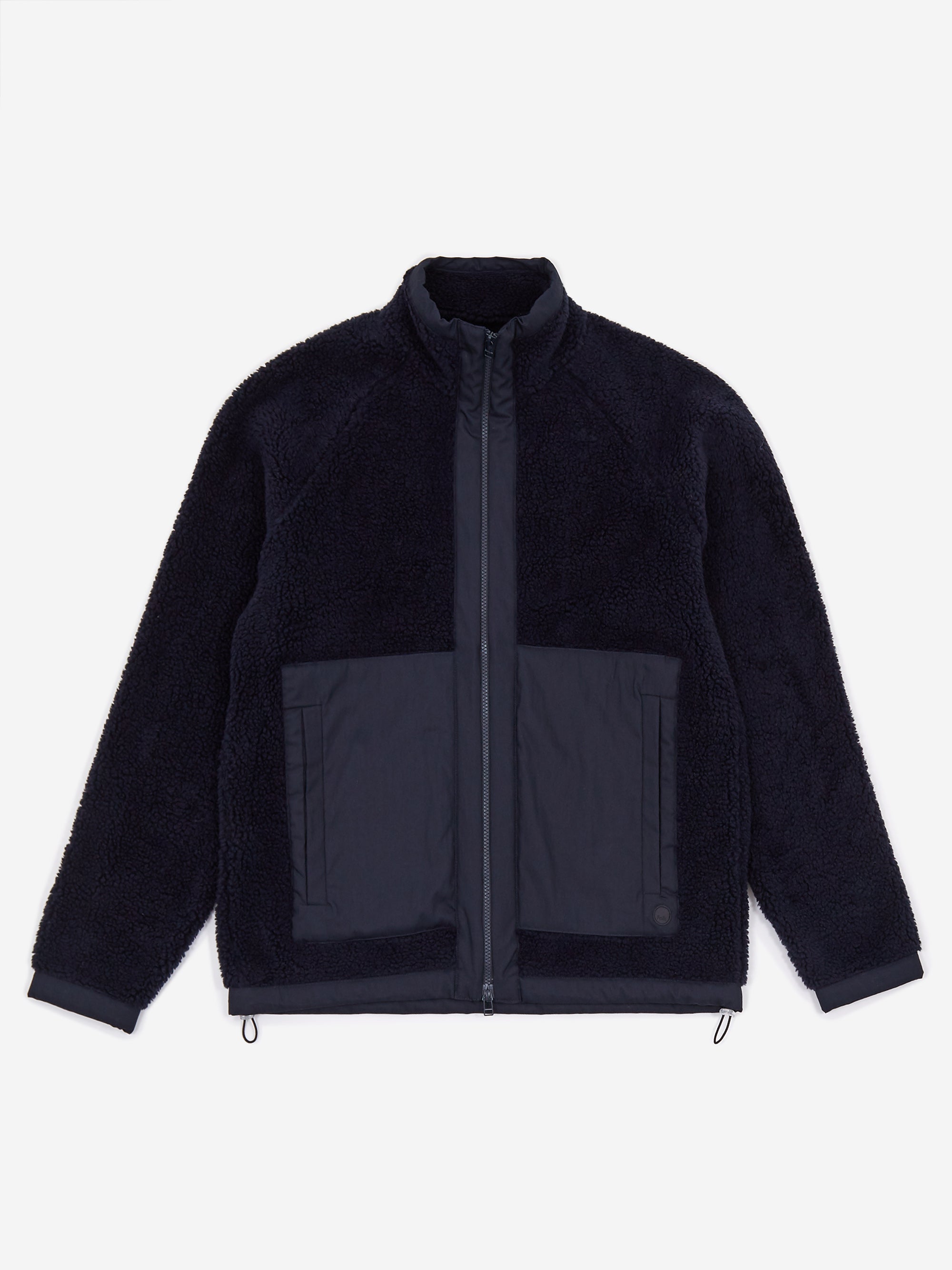Folk Signal Fleece Jacket - Navy – Goodhood