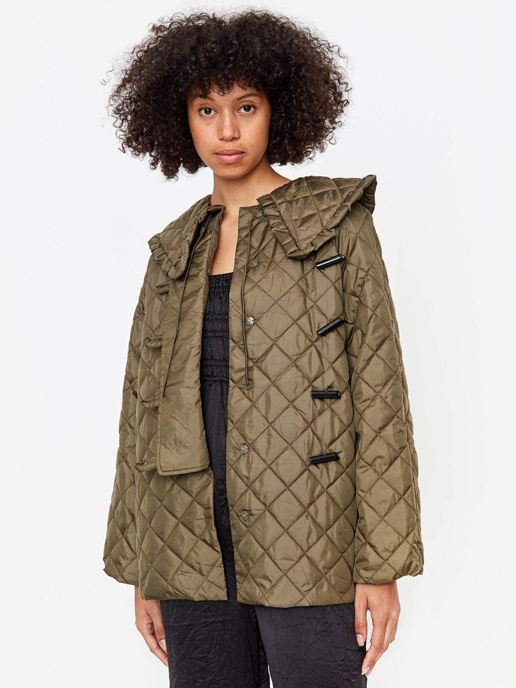 Ganni Recycled Ripstop Quilt Jacket - Kalamata – Goodhood
