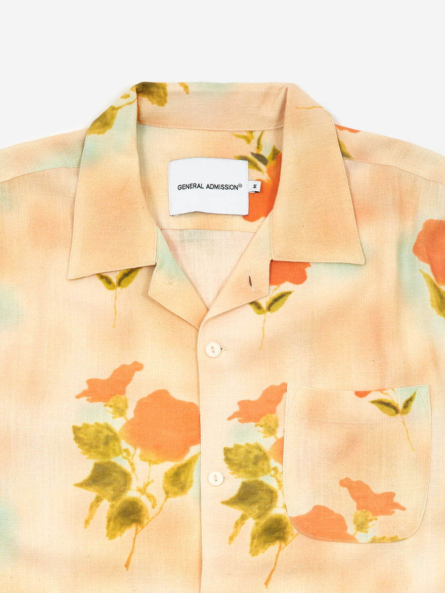 General Admission Print Linen Button Up Shirt - Floral – Goodhood