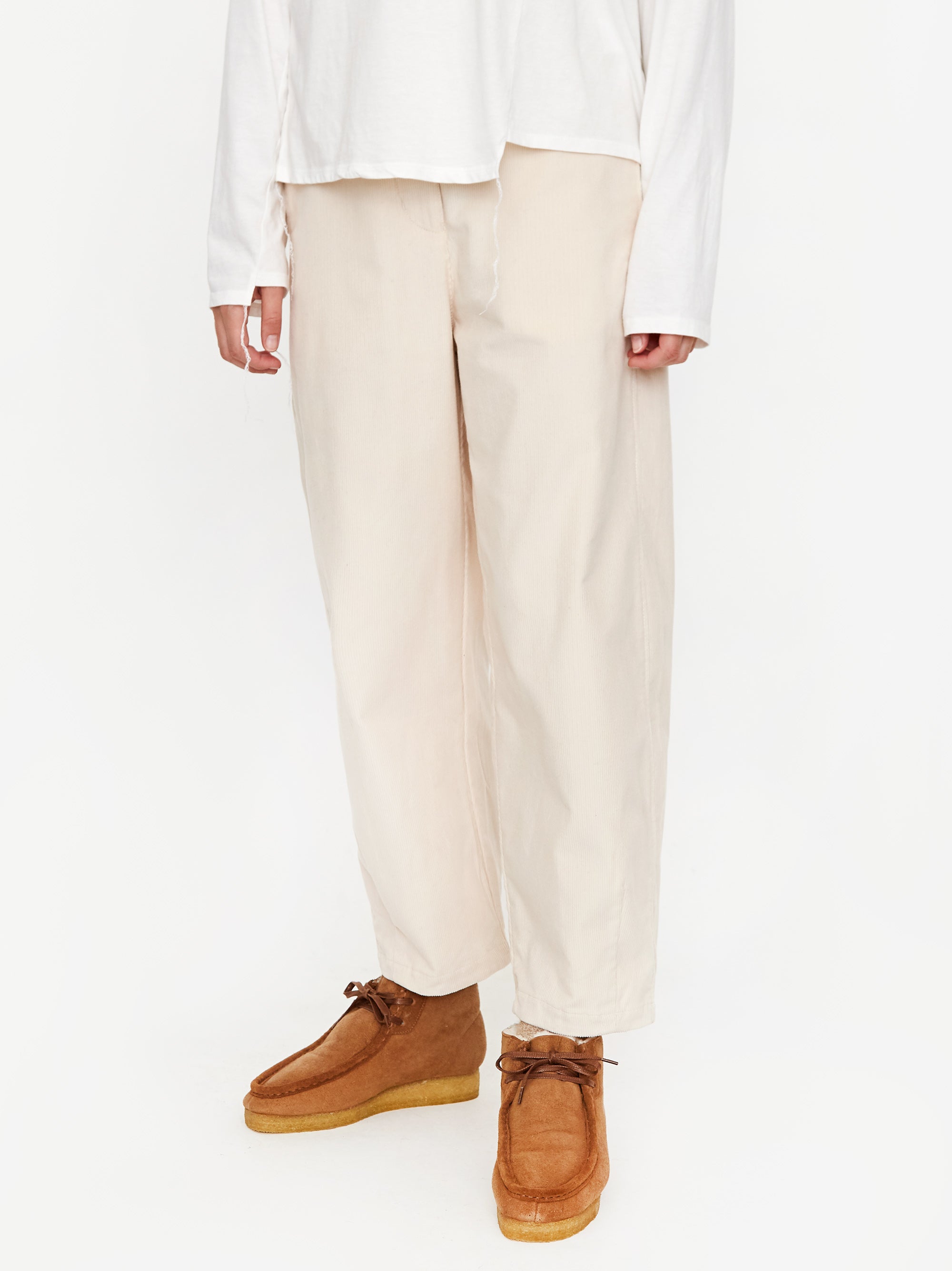 Girls Of Dust Pasha Baby Cord Low Crotch Pant - Stone – Goodhood