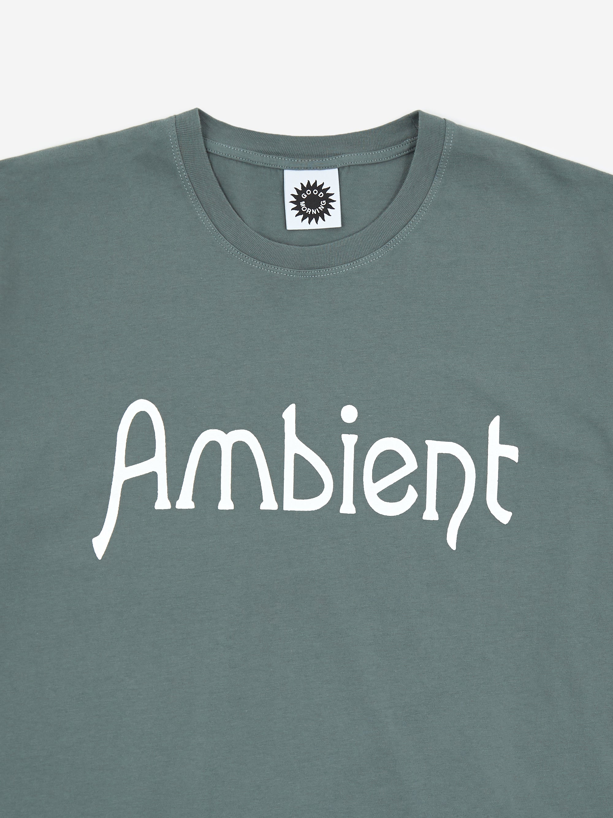 Good Morning Tapes Ambient Shortsleeve T-Shirt - Stone Blue | Goodhood