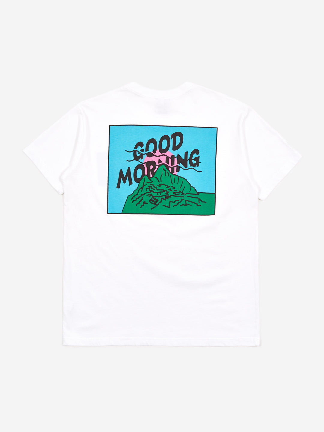 Good Morning Tapes Mountain Short Sleeve T-Shirt - White – Goodhood