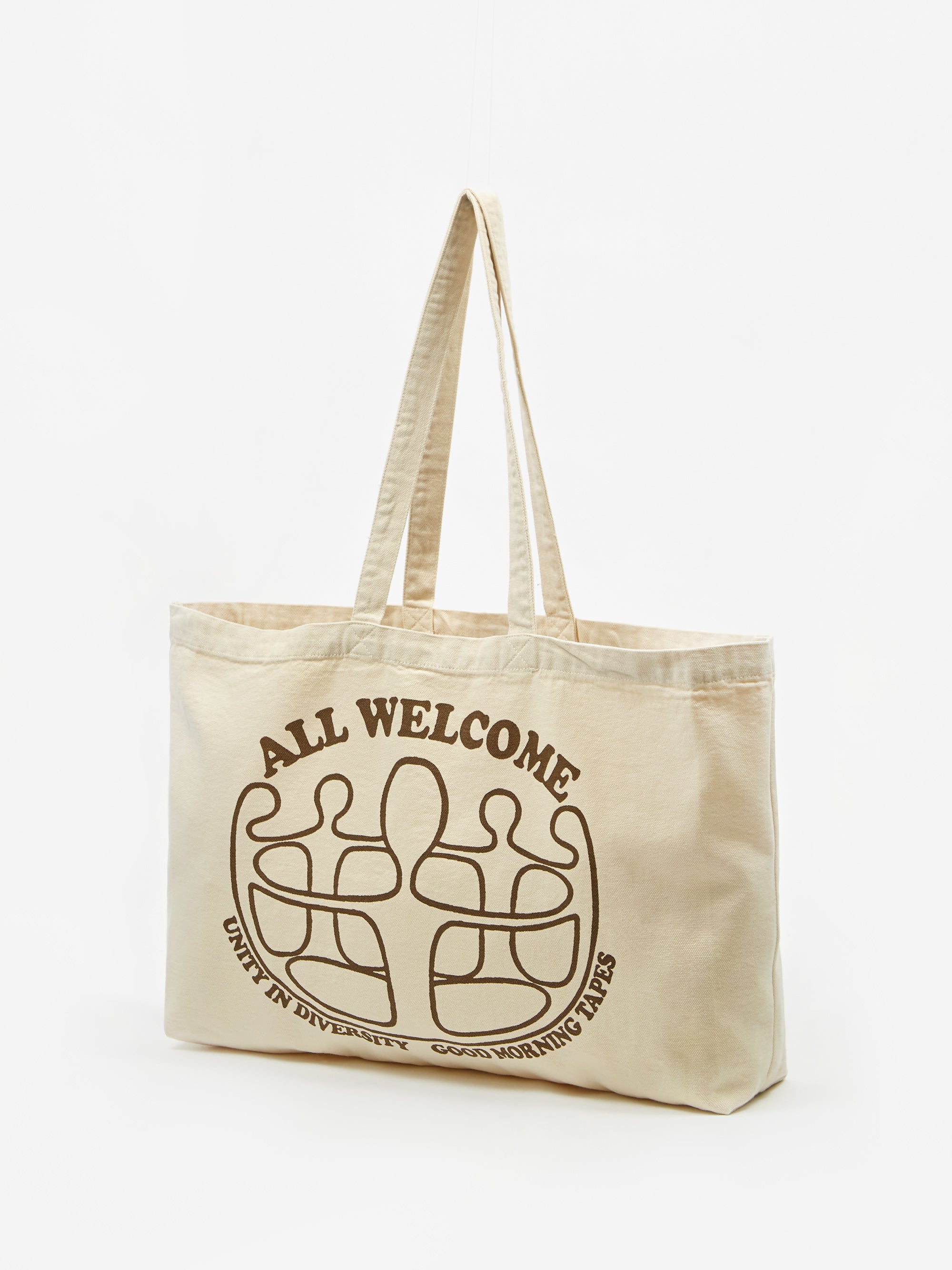 Good Morning Tapes Unity In Diversity Canvas Tote Bag - Natural | Goodhood