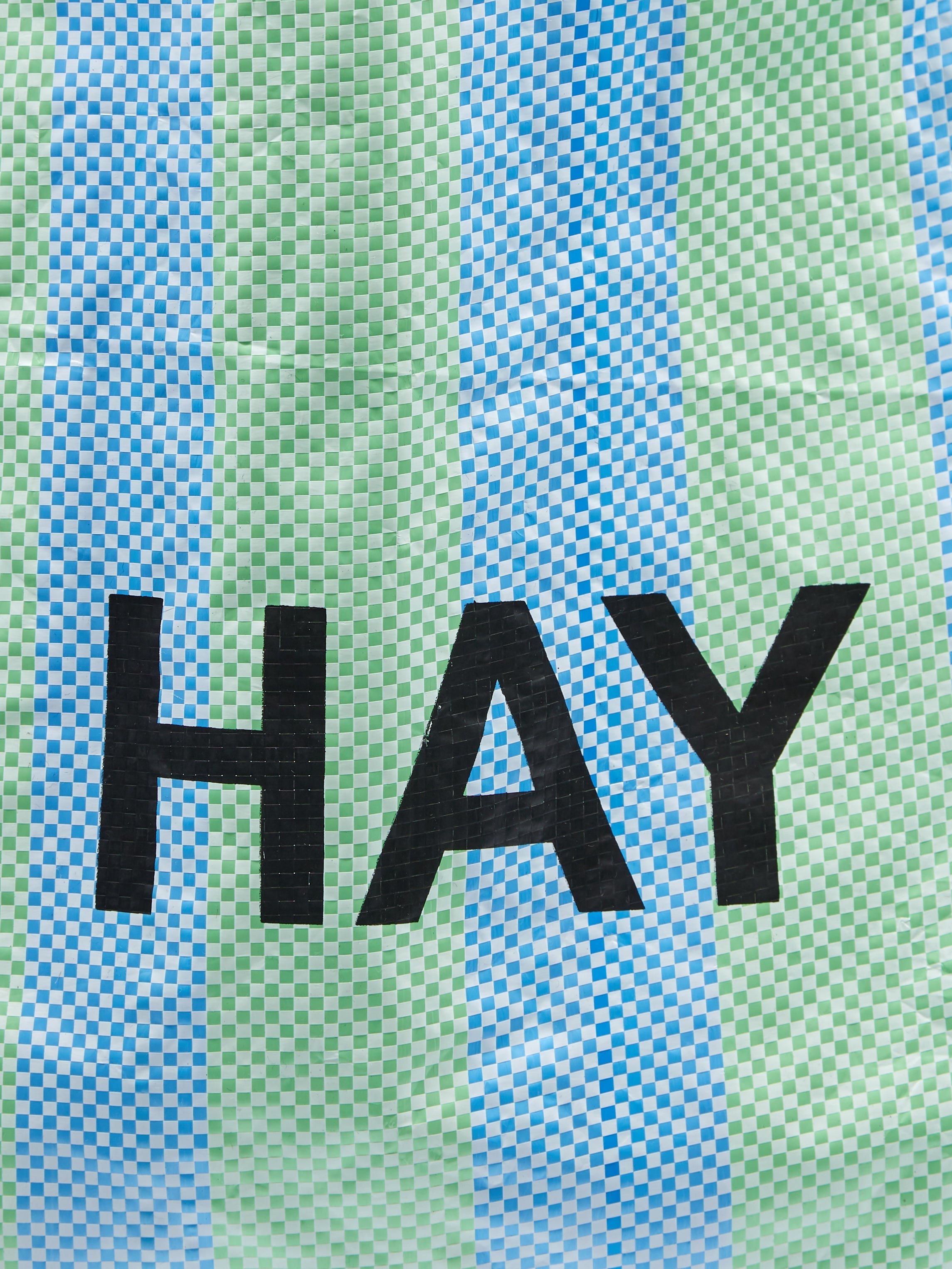 HAY Recycled Candy Stripe Shopper Medium - Blue | Goodhood