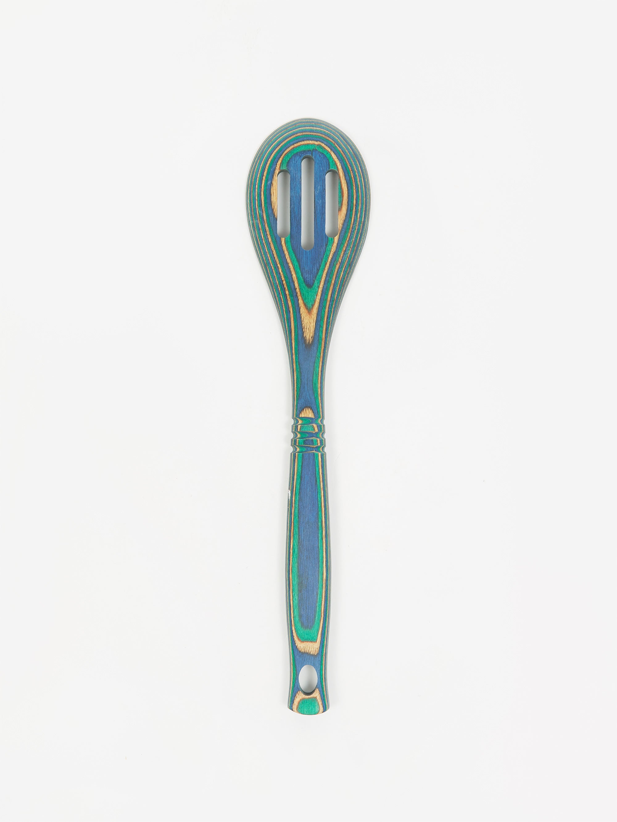 Island Bamboo Slotted Spoon - Peacock – Goodhood