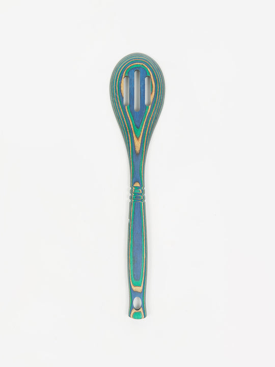 Island Bamboo Slotted Spoon - Peacock – Goodhood