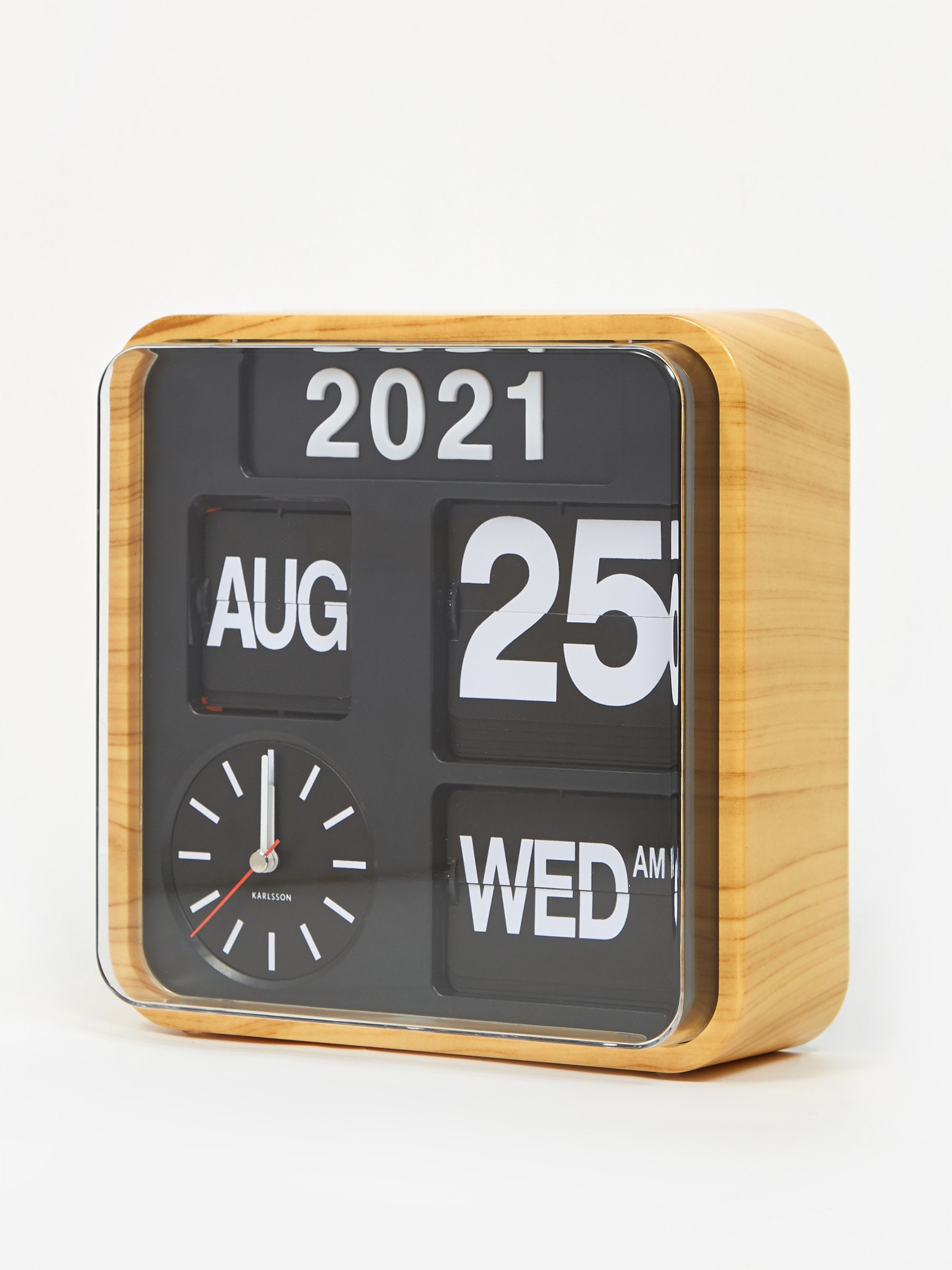 Karlsson Mini Flip Clock - Brown – Goodhood