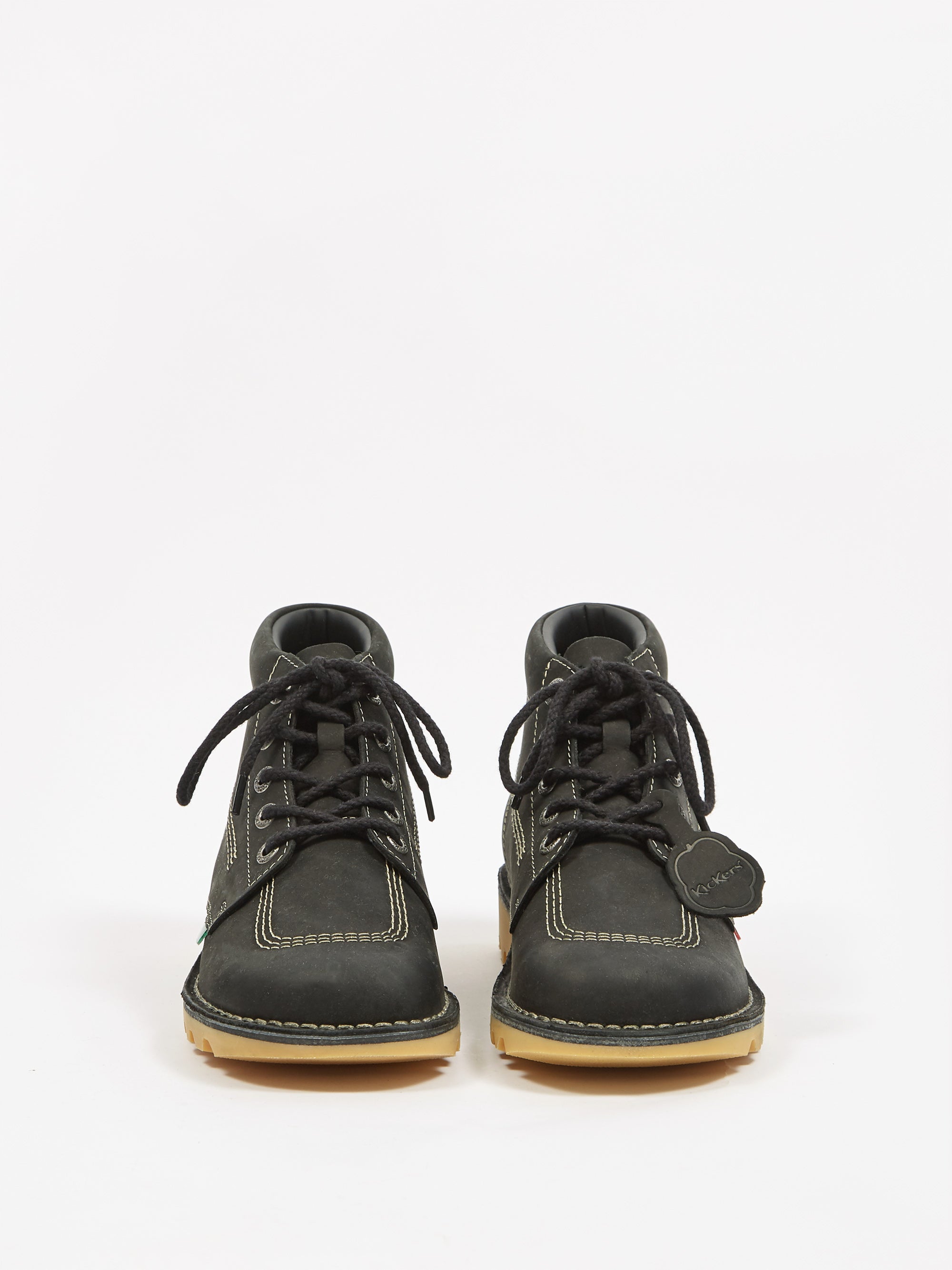 Kickers Kick Hi W - Black/White – Goodhood