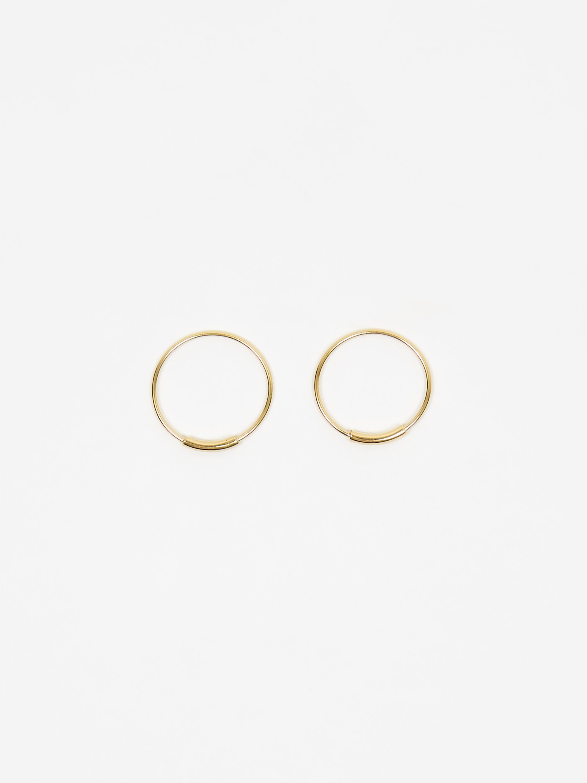 Maria Black Basic 16 Hoop Earrings - Gold | Goodhood