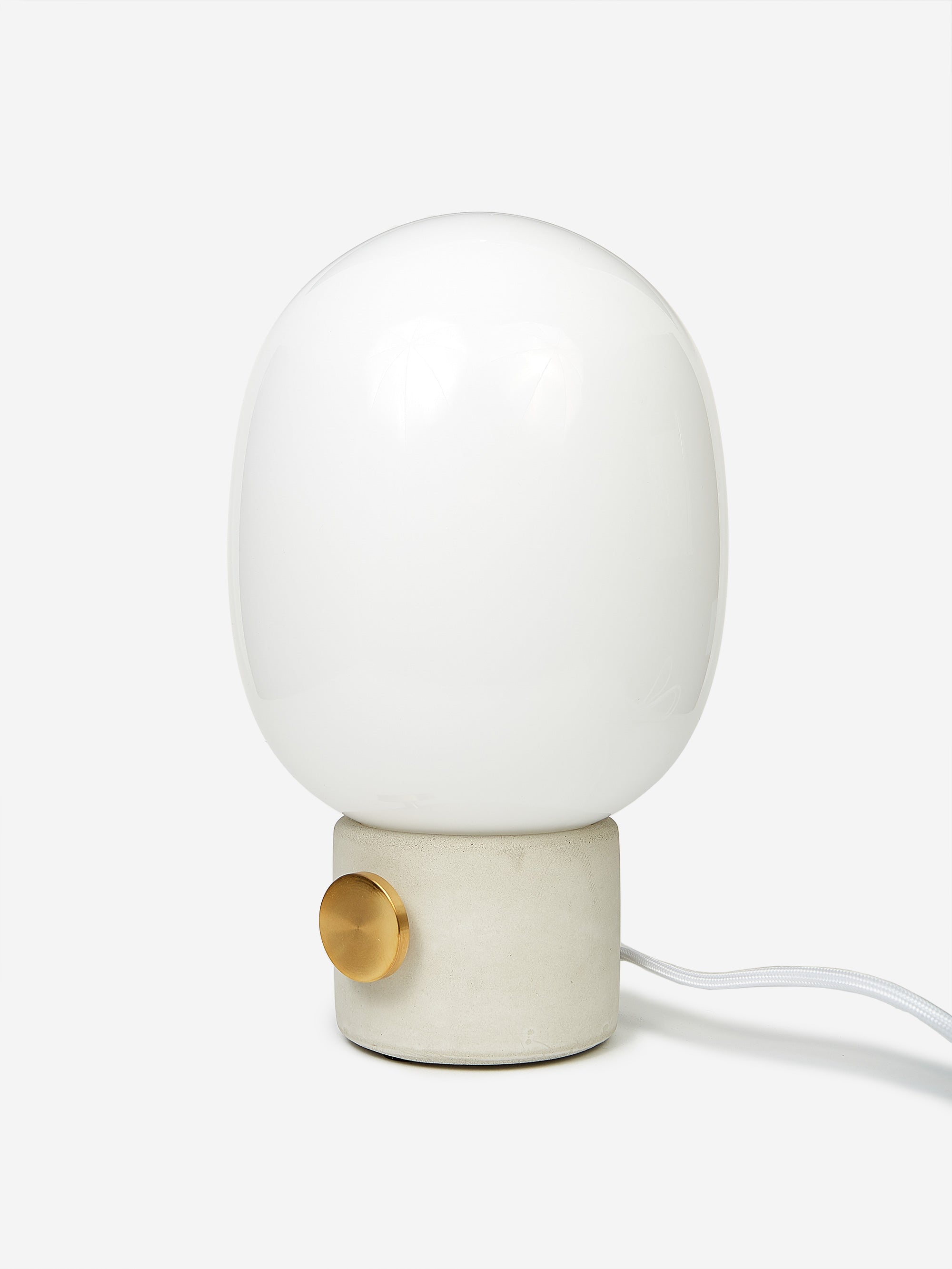 Menu JWDA Concrete Lamp - Light Grey/Brass – Goodhood