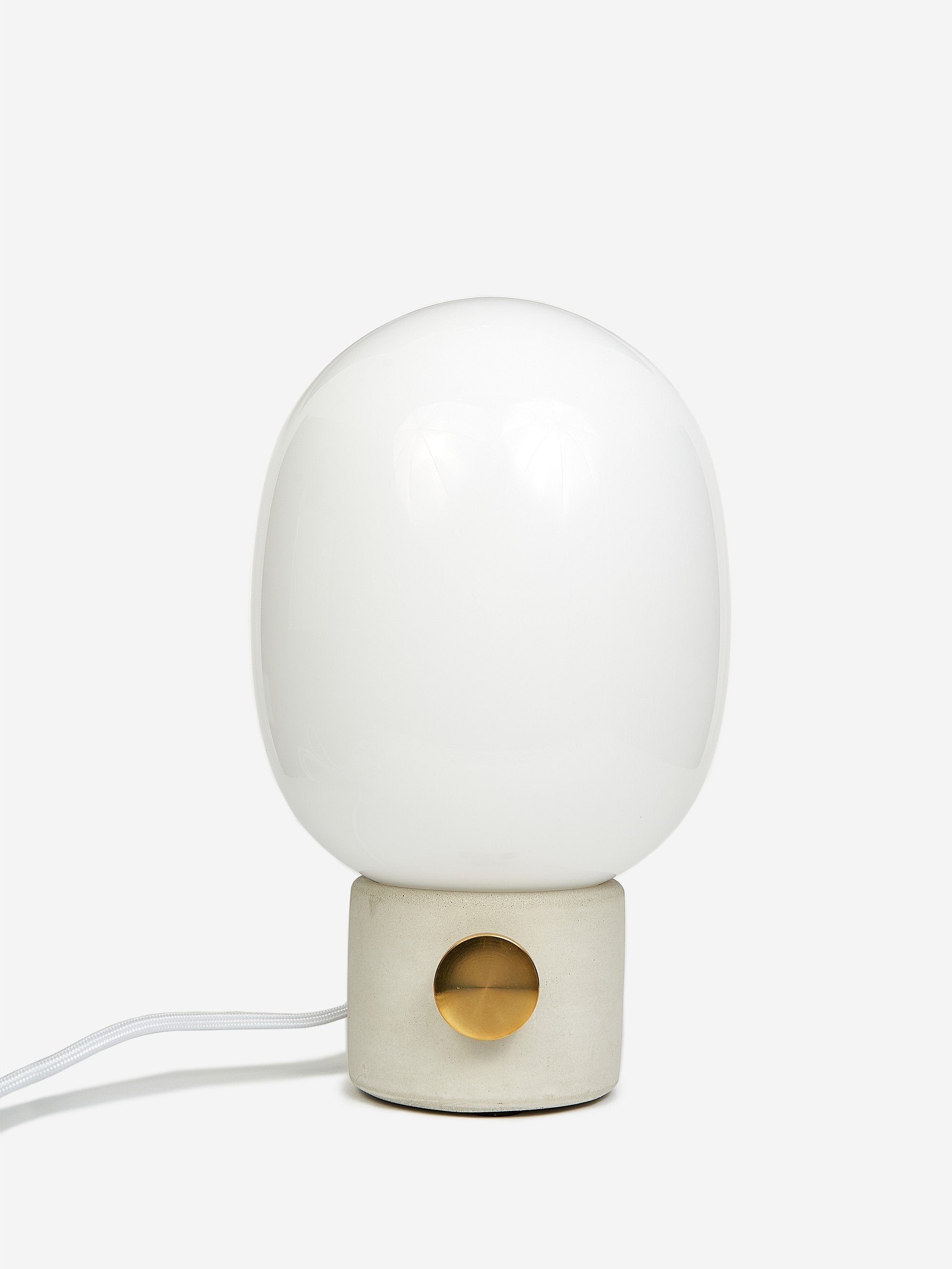 Menu JWDA Concrete Lamp - Light Grey/Brass (UK Plug) – Goodhood