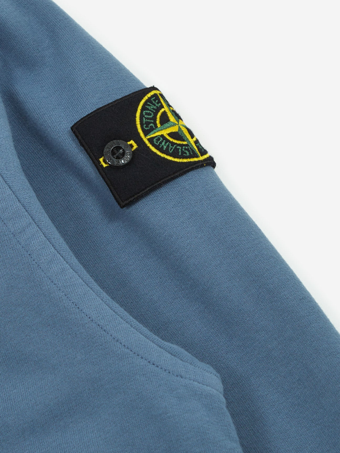 Stone Island Brushed Cotton Fleece Garment Dyed Hooded Sweatshirt - Da ...