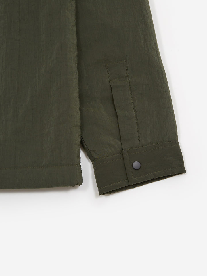 Folk Wadded Assembly Jacket - Olive Nylon Texture – Goodhood