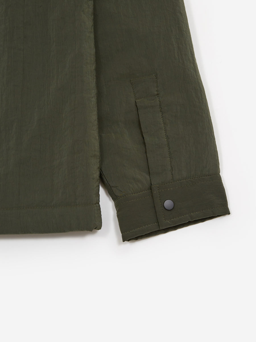 Folk Wadded Assembly Jacket - Olive Nylon Texture – Goodhood