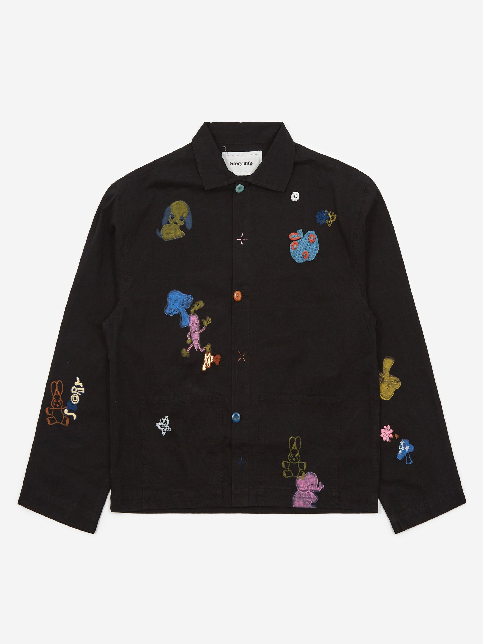 Story MFG SOT Jacket - Washed Black Scorpio Trip – Goodhood