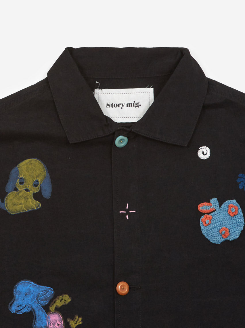 Story MFG SOT Jacket - Washed Black Scorpio Trip – Goodhood