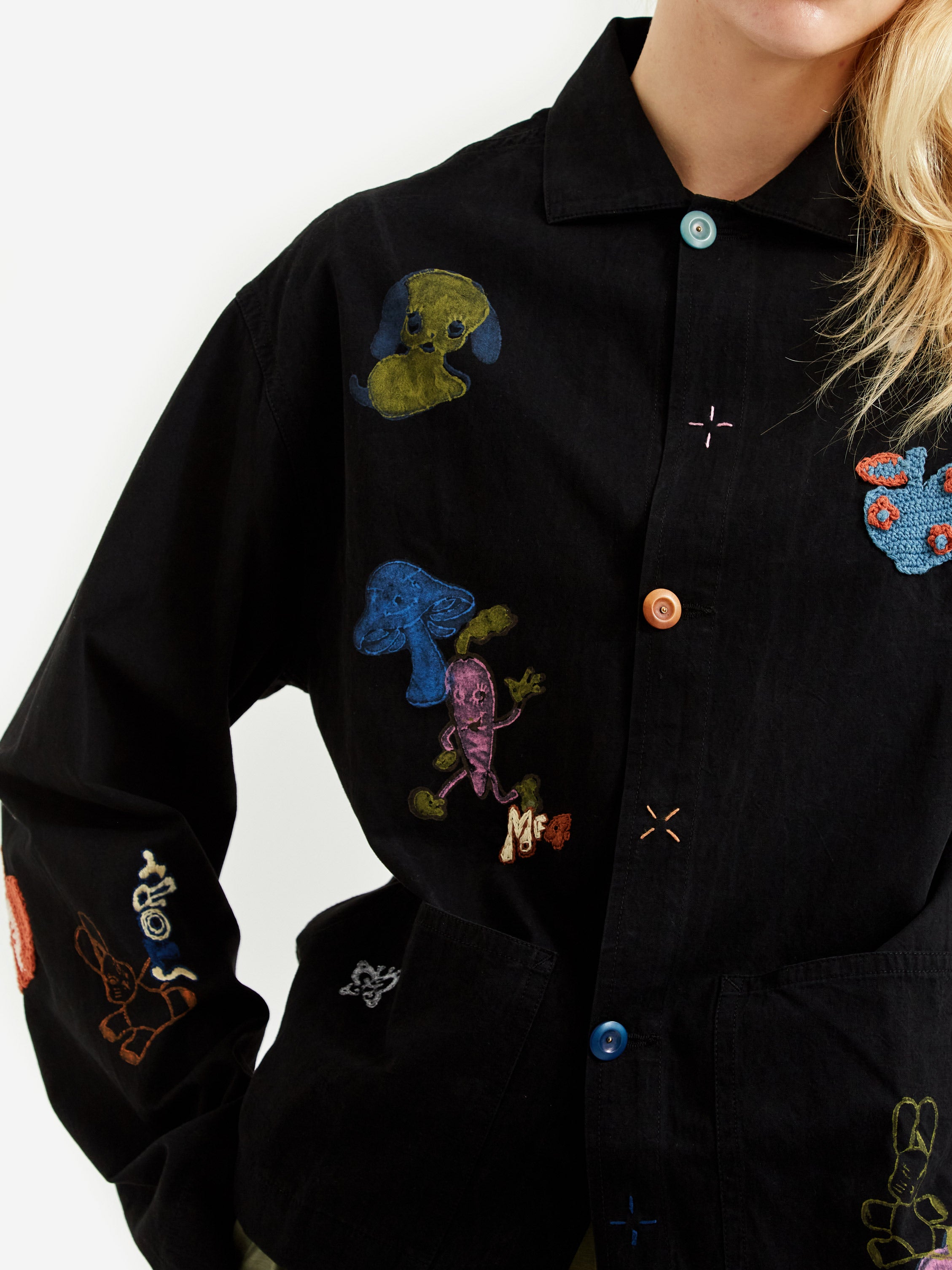 Story MFG SOT Jacket W - Washed Black Scorpio Trip – Goodhood