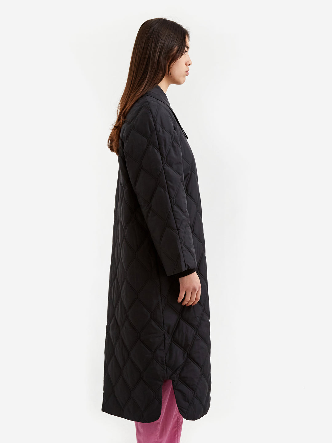Ganni Ripstop Quilt Coat - Black – Goodhood