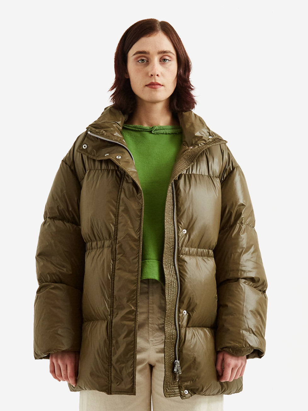 Stand Studio Milani Coat - Army Green – Goodhood