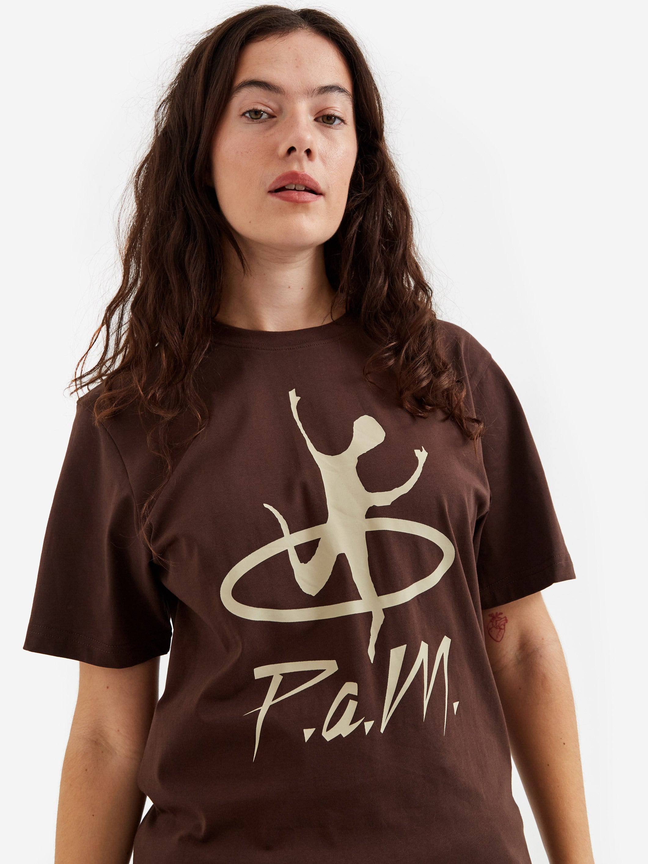 PAM Perks And Mini Nu Disc Shortsleeve Tee W - Coffee – Goodhood