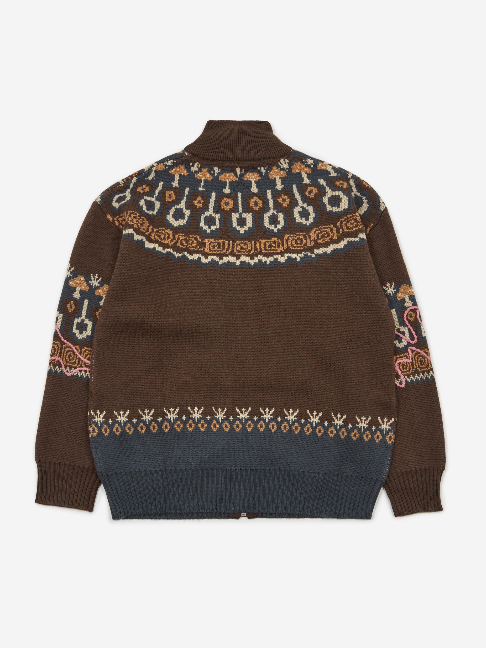 PAM Perks And Mini Mirage Fairisle Zip Thru Knit - Java – Goodhood
