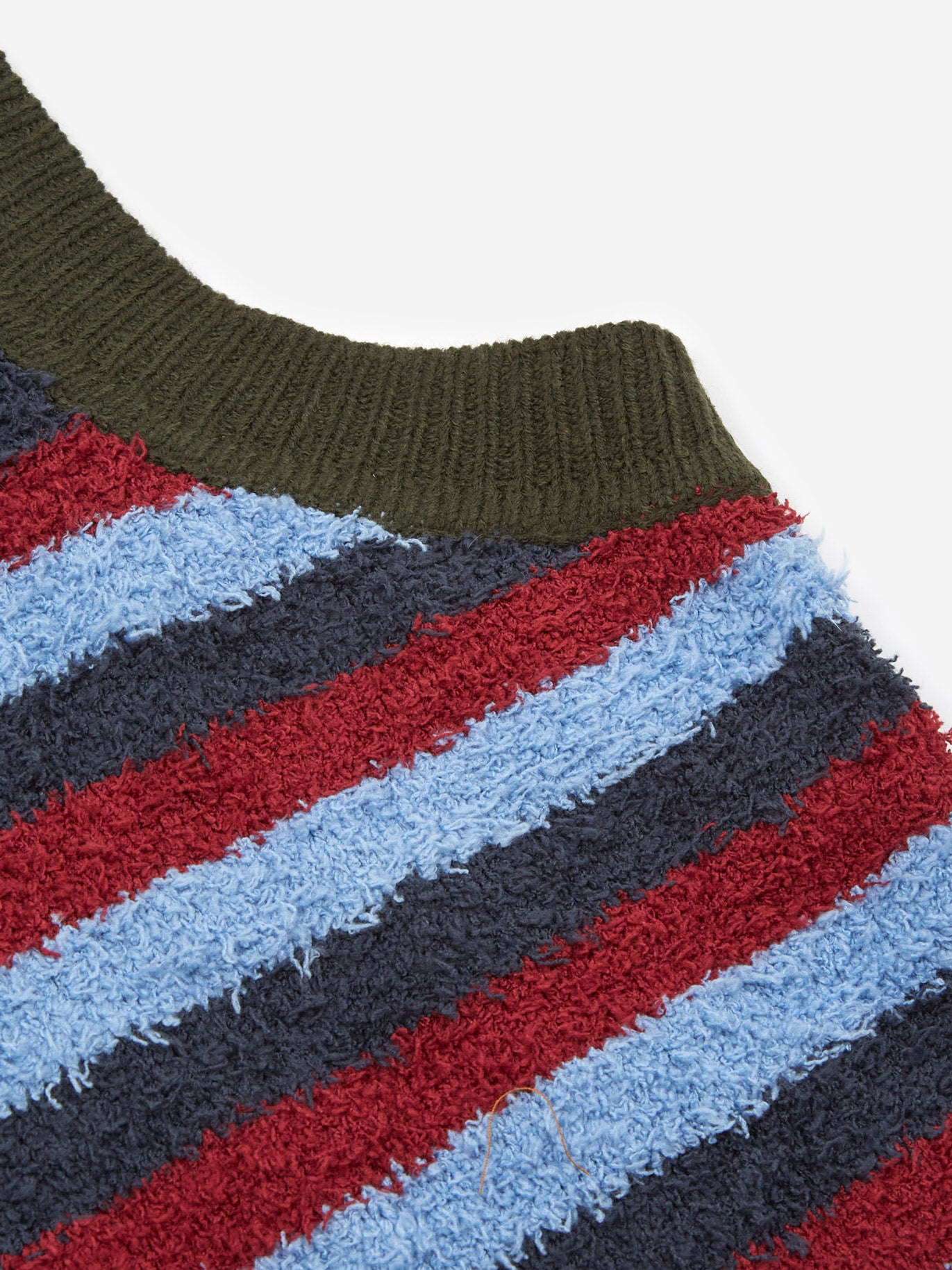 Brain Dead Teddy Fur Striped Vest - Blue Multi – Goodhood