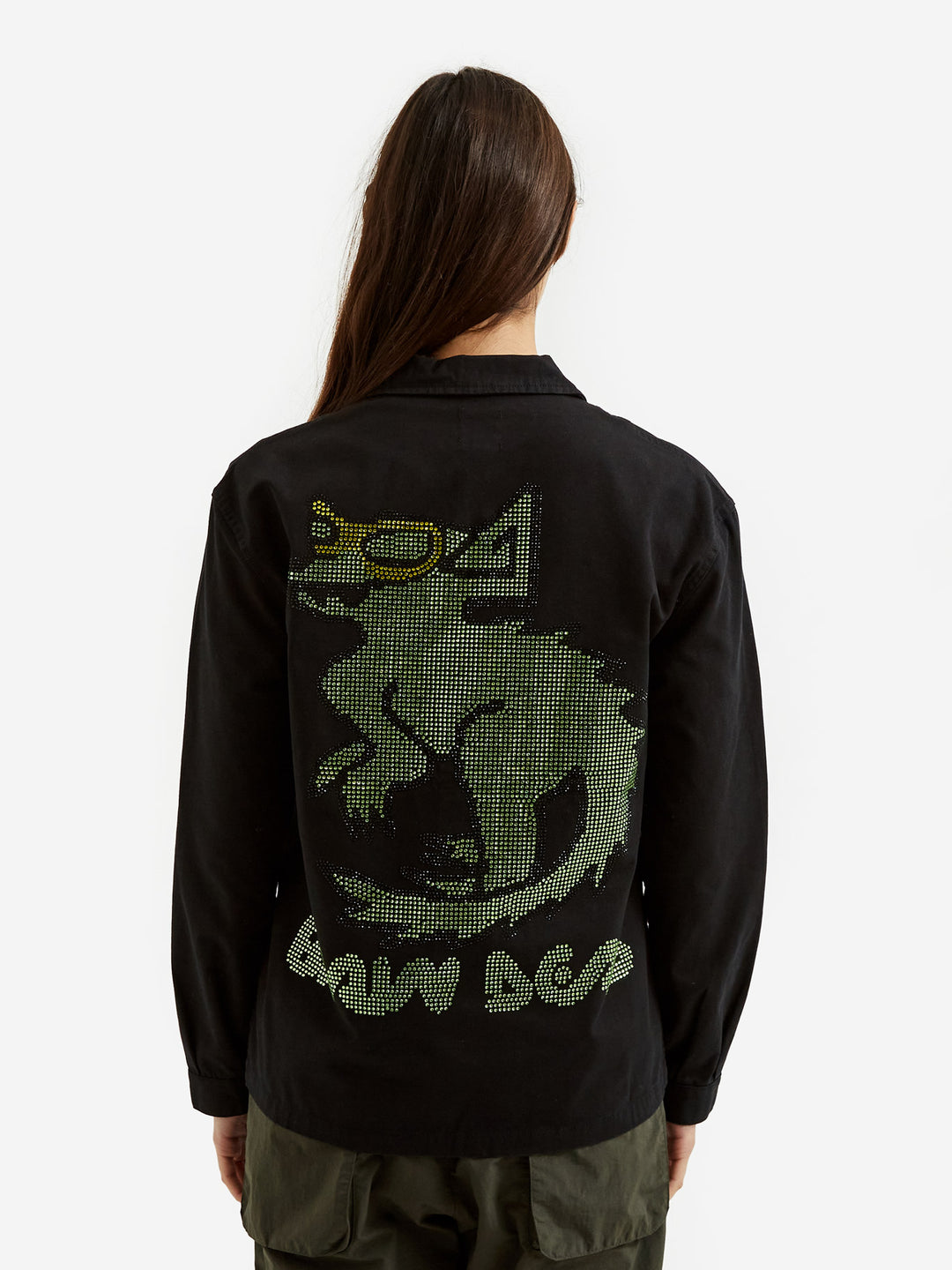 Brain Dead Squirrel Rhinestone Chore Coat - Washed Black – Goodhood