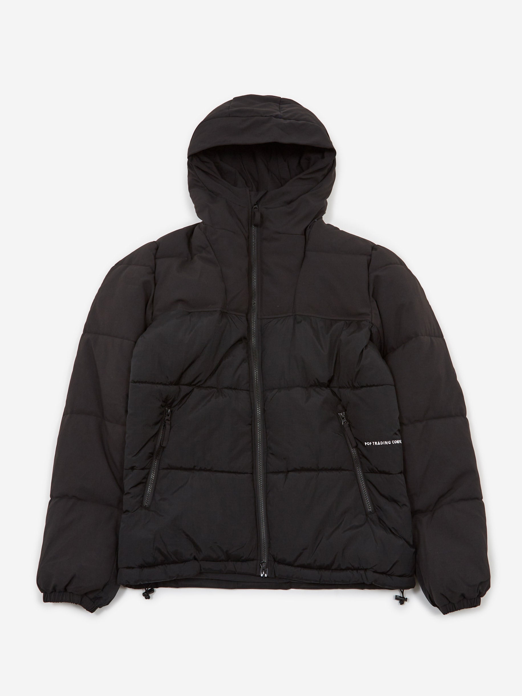 Pop Trading Company Alex Puffer Jacket - Black – Goodhood